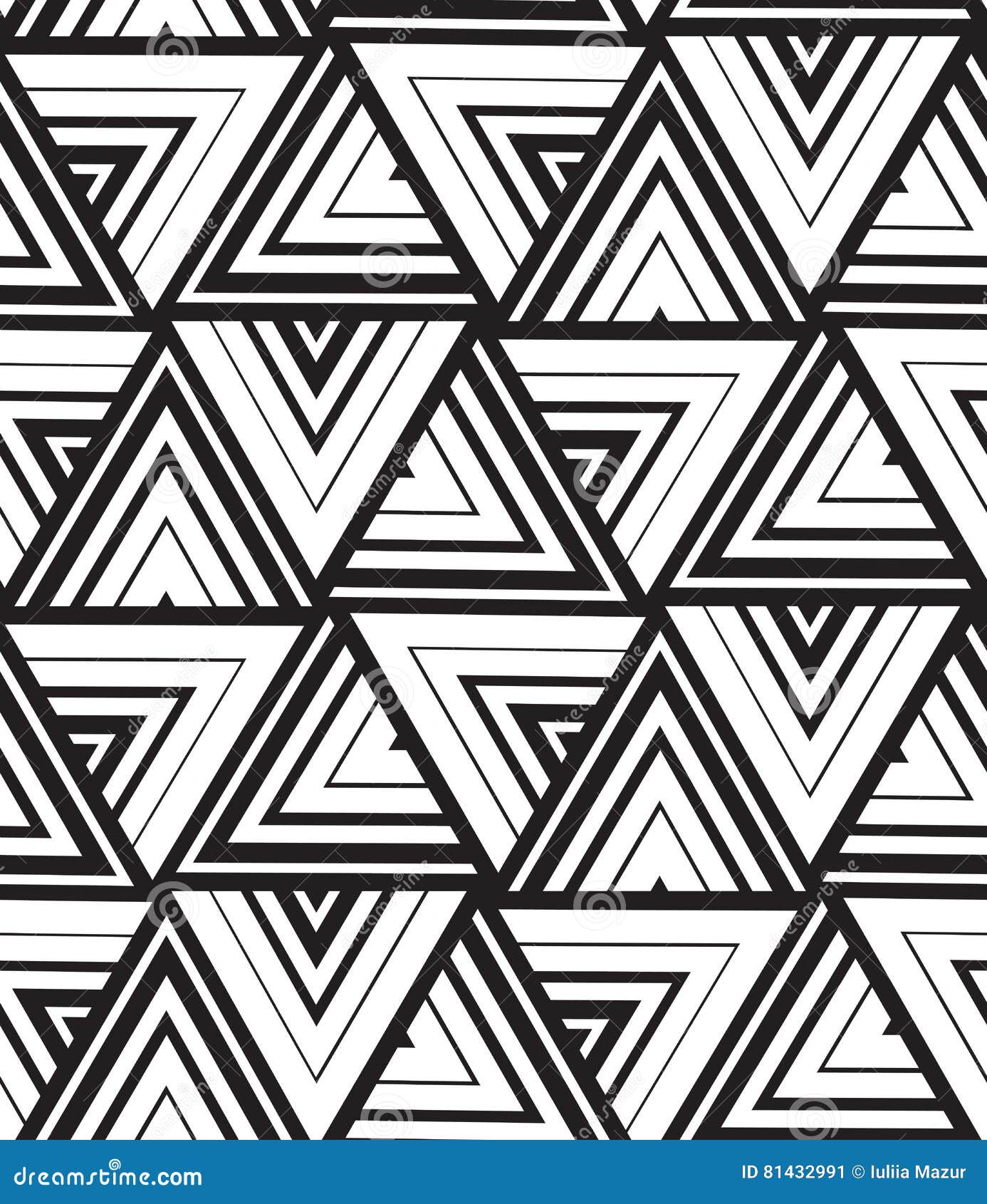 Vector Geometric Seamless Pattern. Modern Triangle Texture, Repe Stock ...