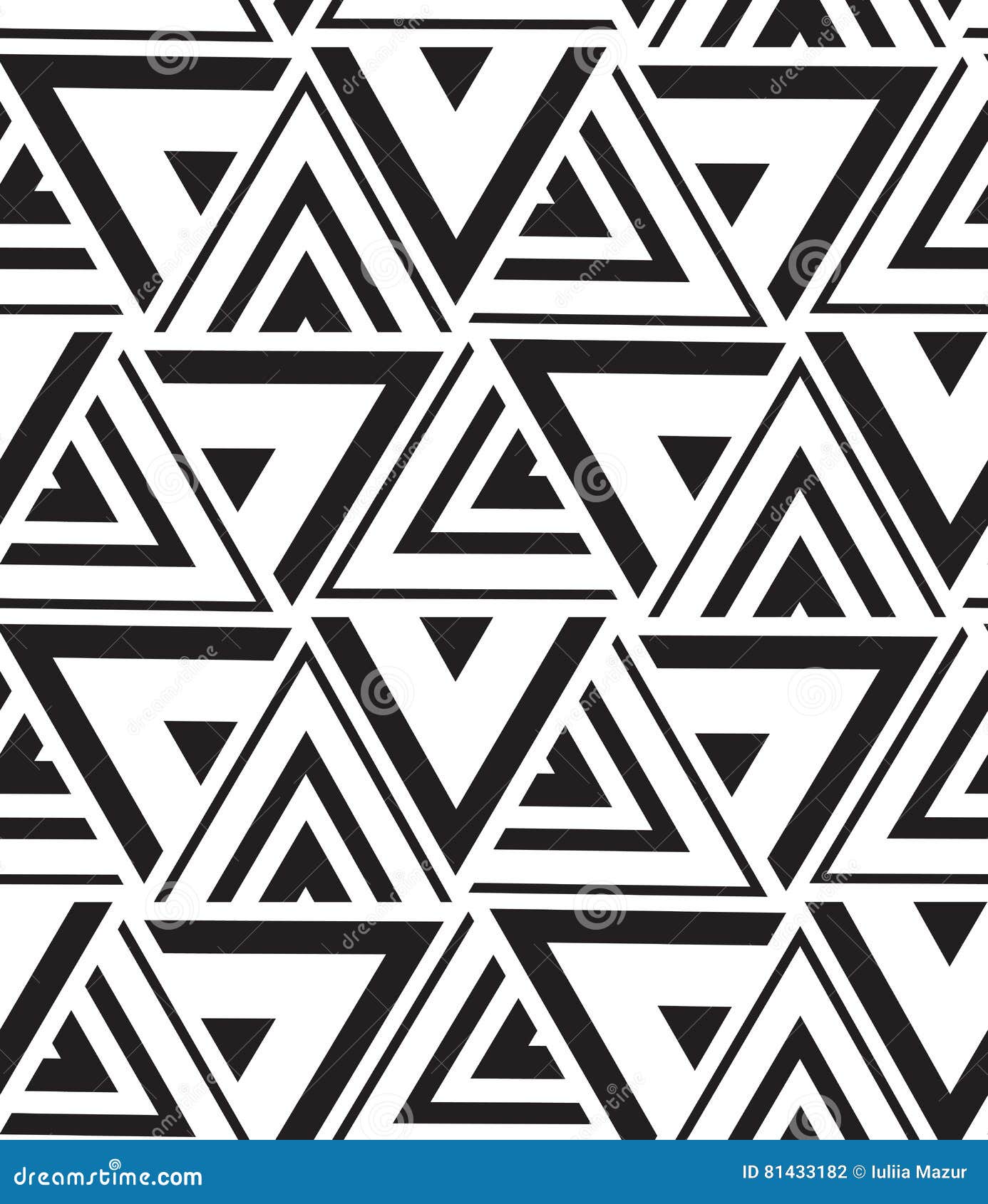 Vector Geometric Seamless Pattern. Modern Triangle Texture, Repe Stock ...