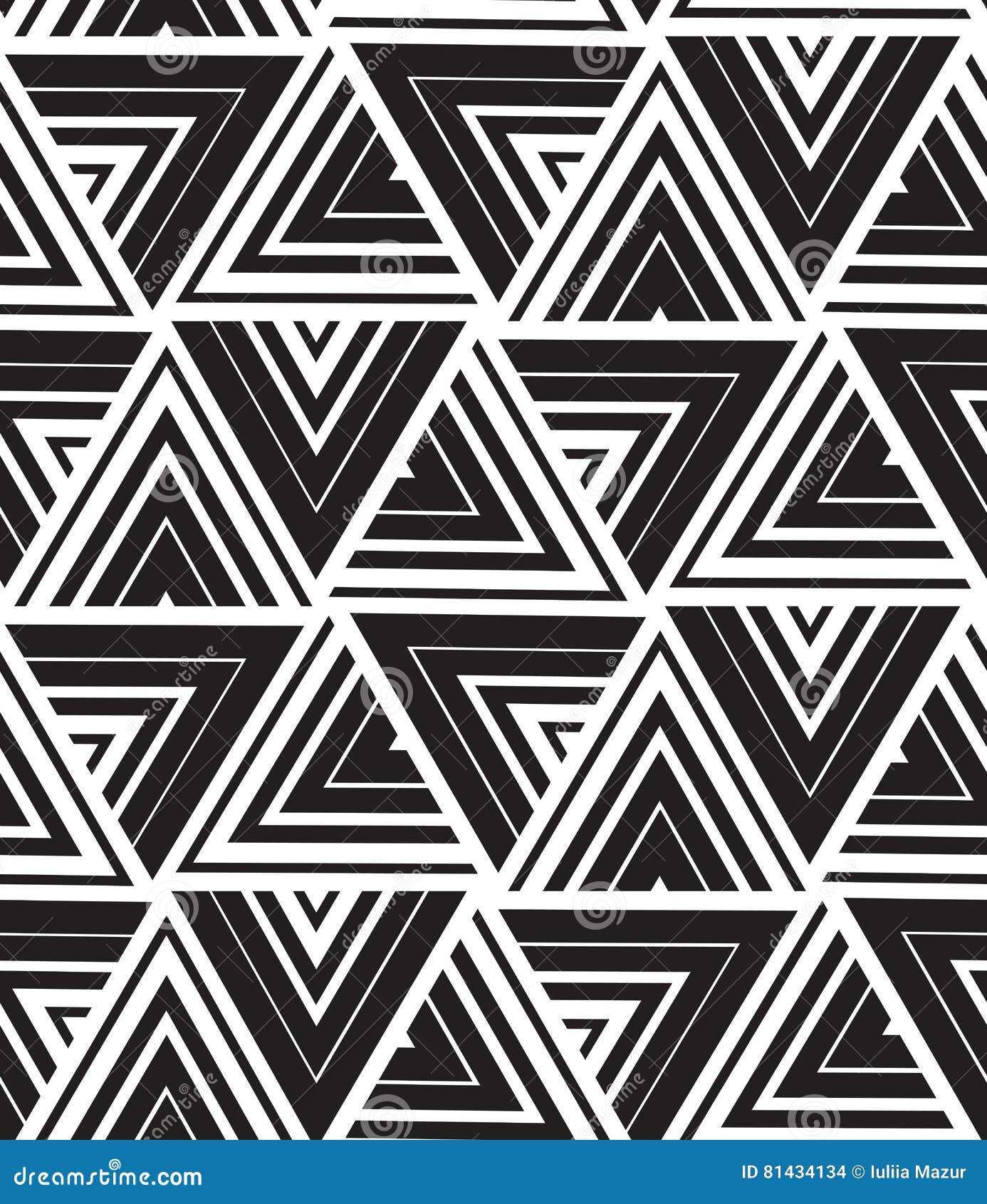Vector Geometric Seamless Pattern. Modern Triangle Texture, Repe Stock ...