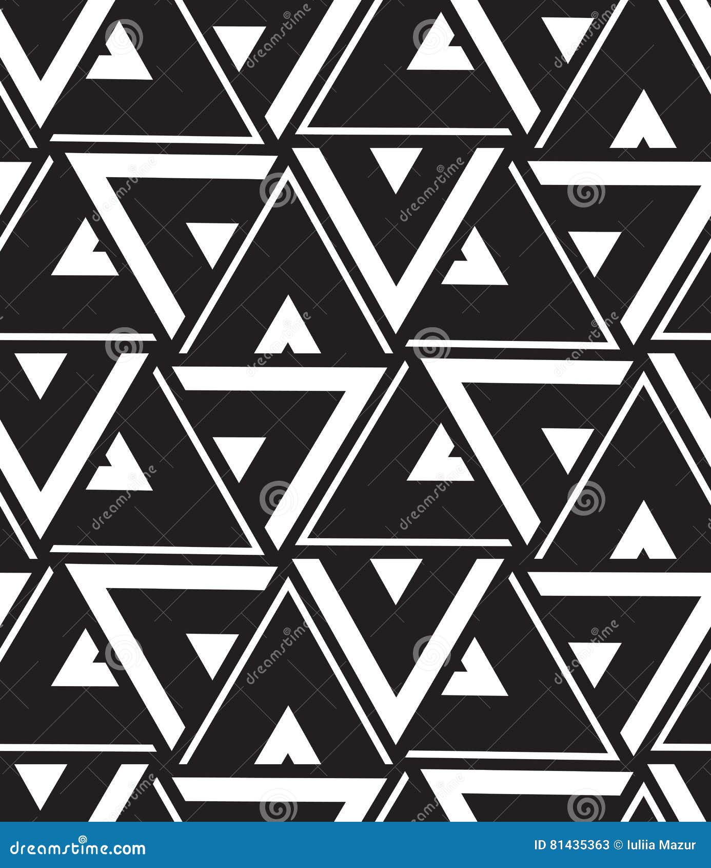 Vector Geometric Seamless Pattern. Modern Triangle Texture, Repe Stock ...