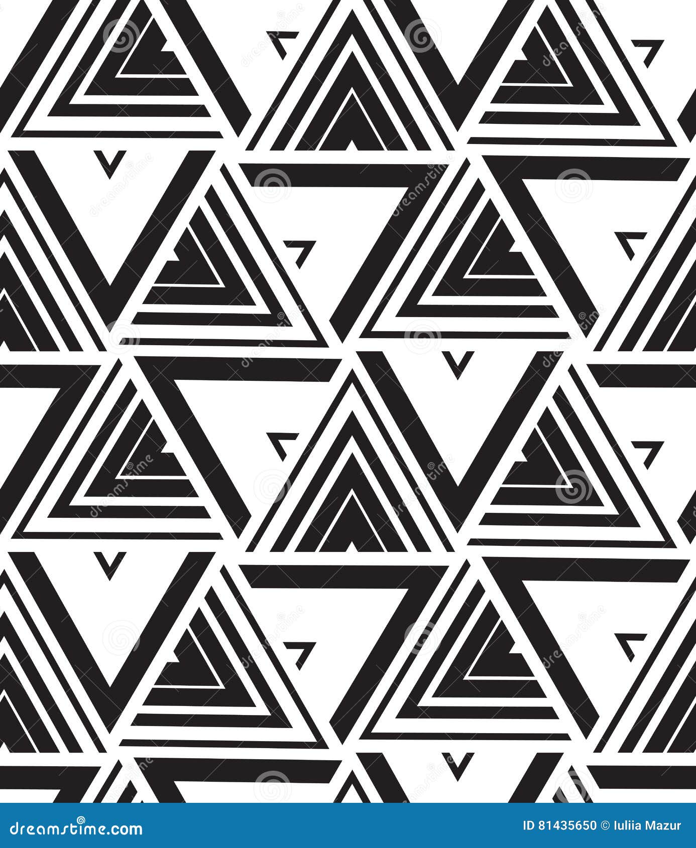 Vector Geometric Seamless Pattern. Modern Triangle Texture, Repe Stock ...