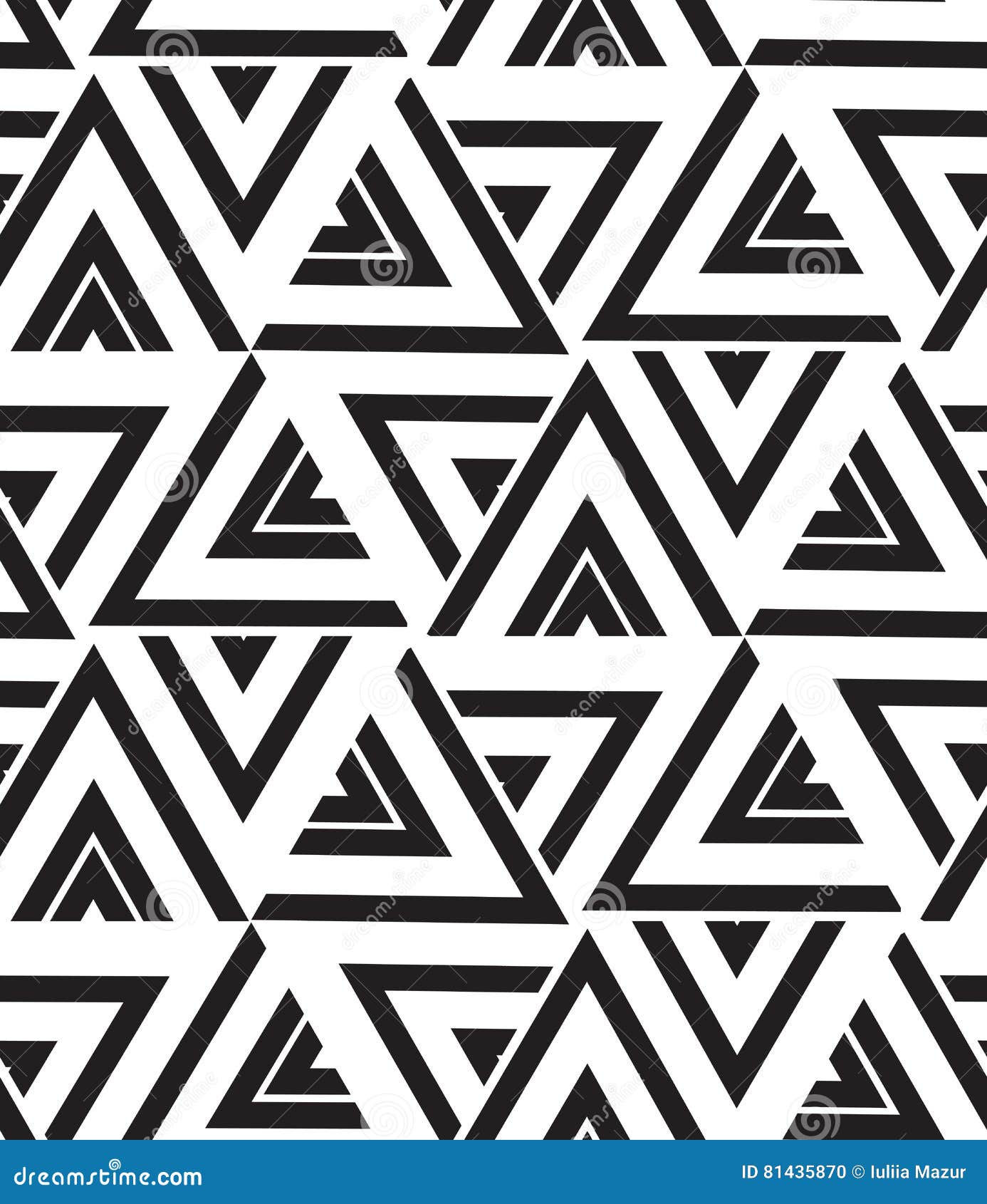Vector Geometric Seamless Pattern. Modern Triangle Texture, Repe Stock ...