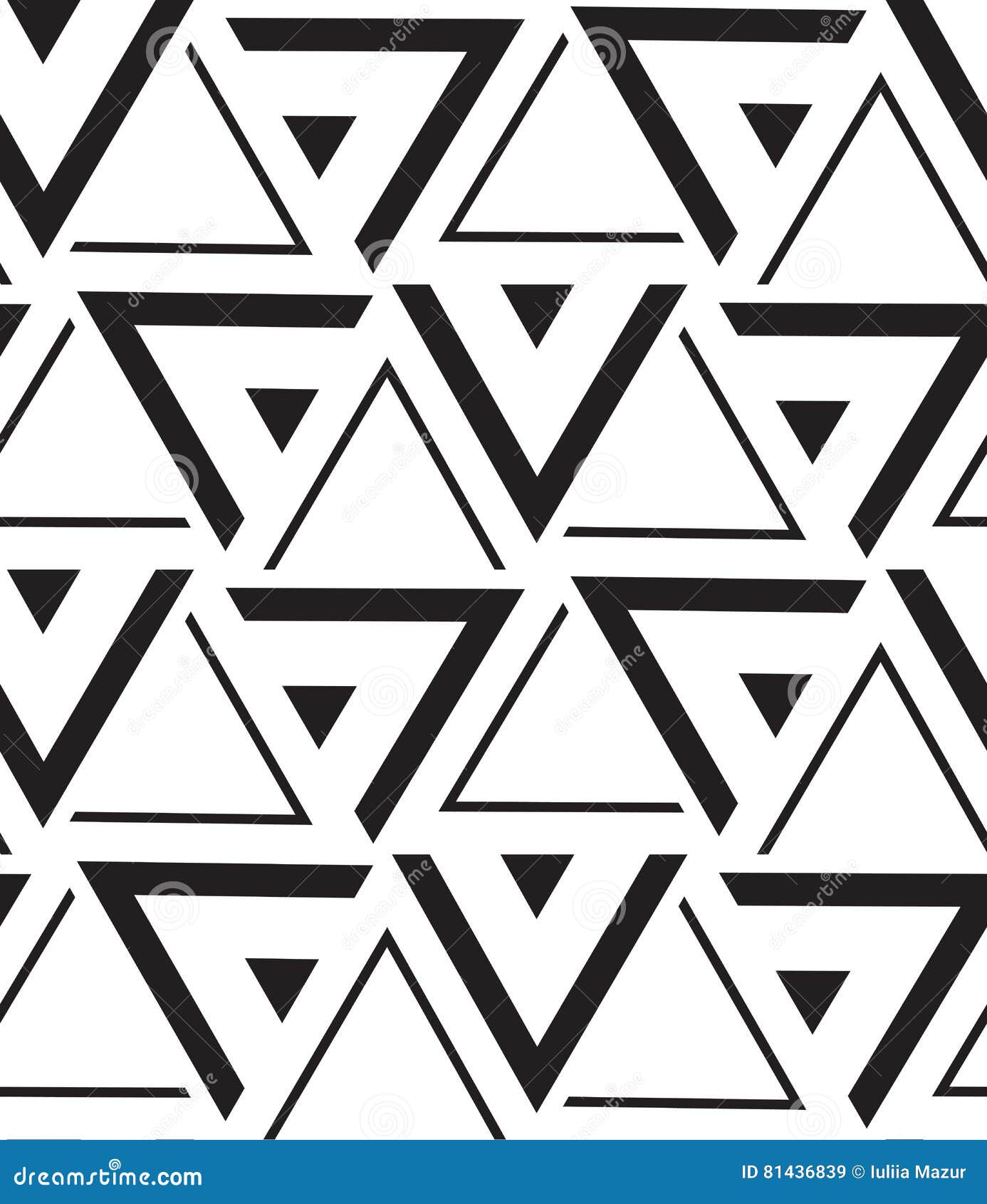 Vector Geometric Seamless Pattern. Modern Triangle Texture, Repe Stock ...