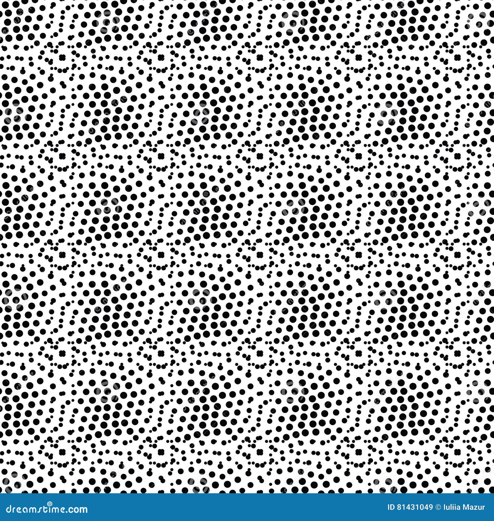 Vector Geometric Seamless Pattern. Repeating Abstract Dots Stock Vector ...