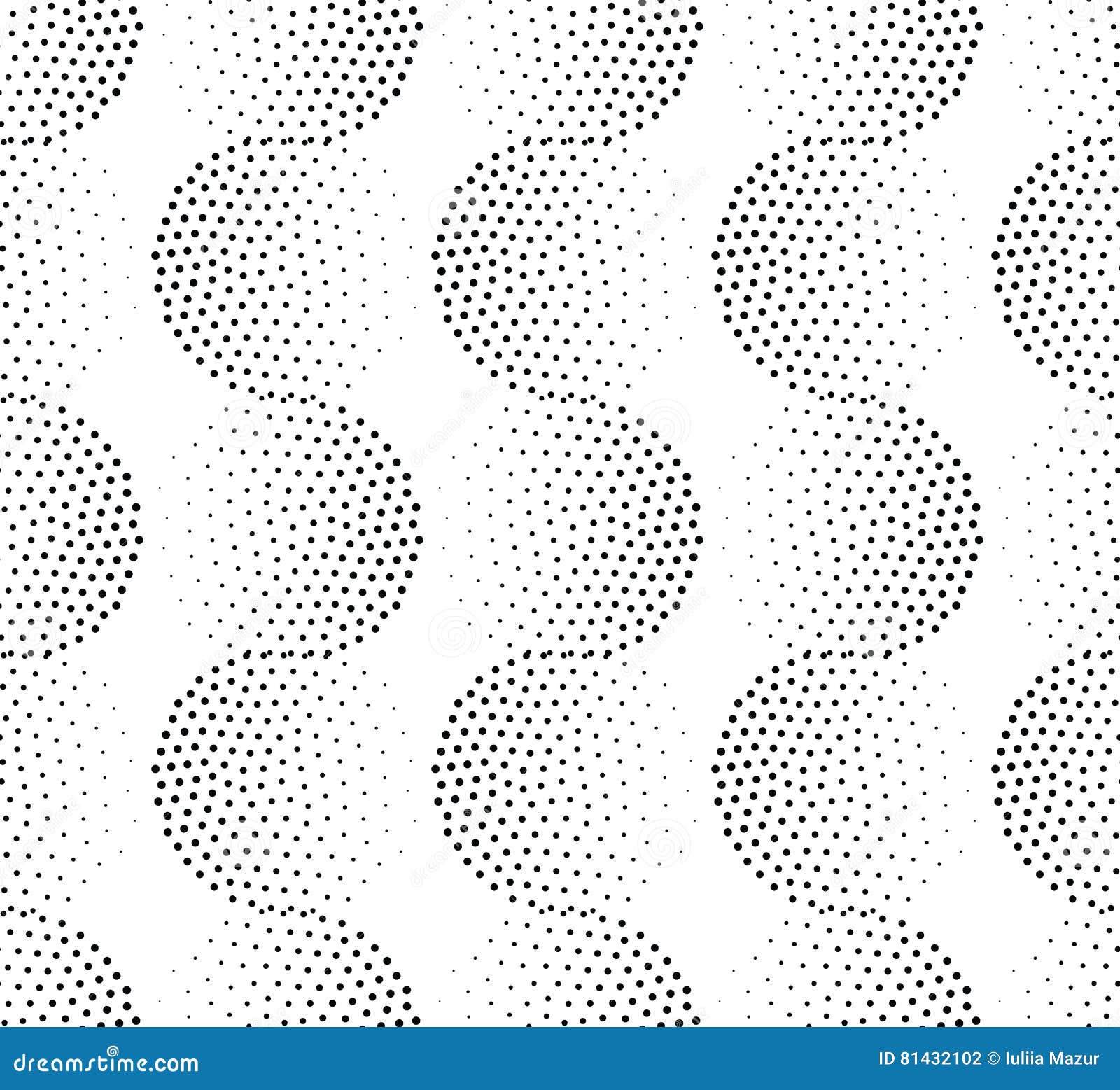 Vector Geometric Seamless Pattern. Repeating Abstract Dots Stock Vector ...