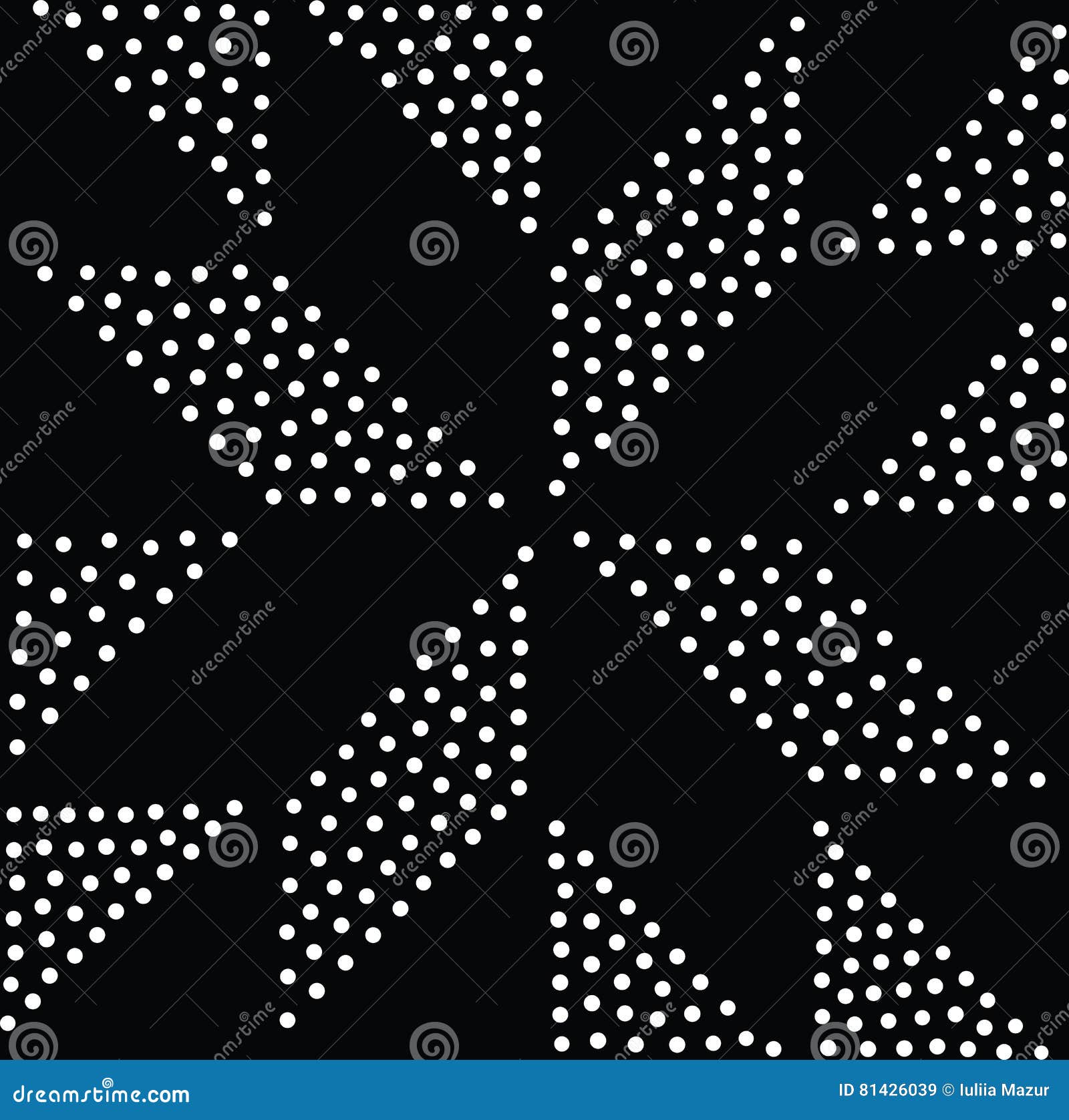 Vector Geometric Seamless Pattern. Repeating Abstract Dots Stock Vector ...