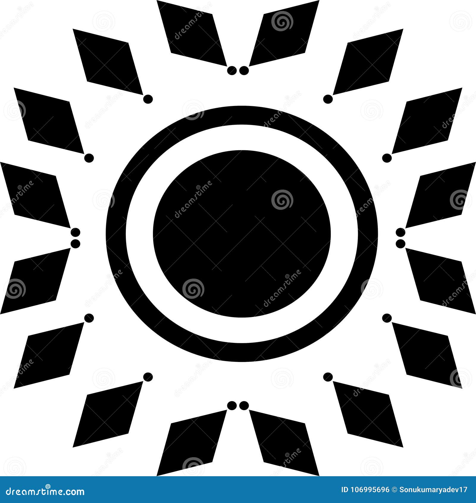 Vector Geometric Seamless Pattern with Rhombuses, Curved Stock Vector ...