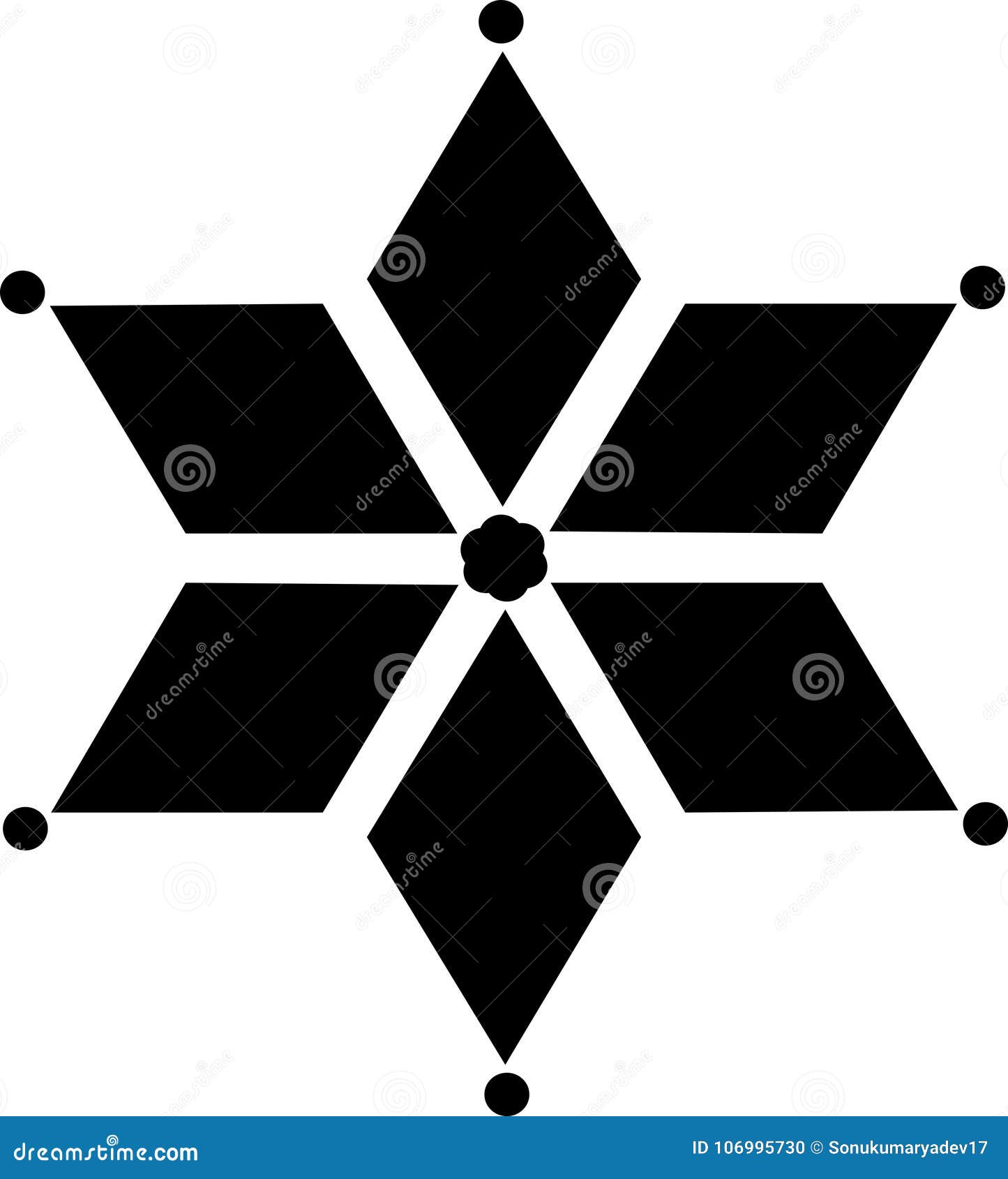 Vector Geometric Seamless Pattern with Rhombuses, Curved Stock Vector ...