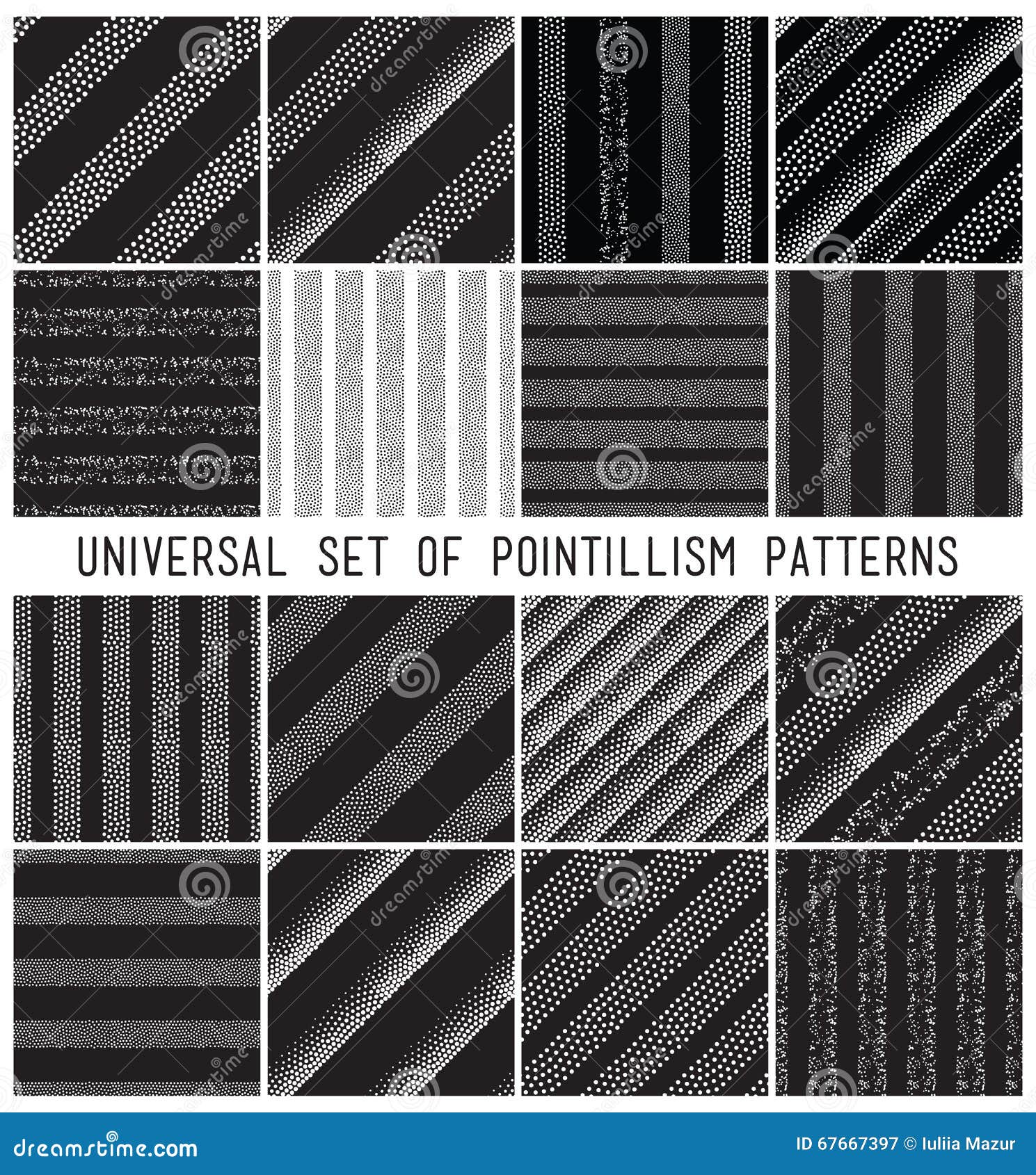 Vector Geometric Seamless Pattern Set. Repeating Striped Line Ab Stock ...