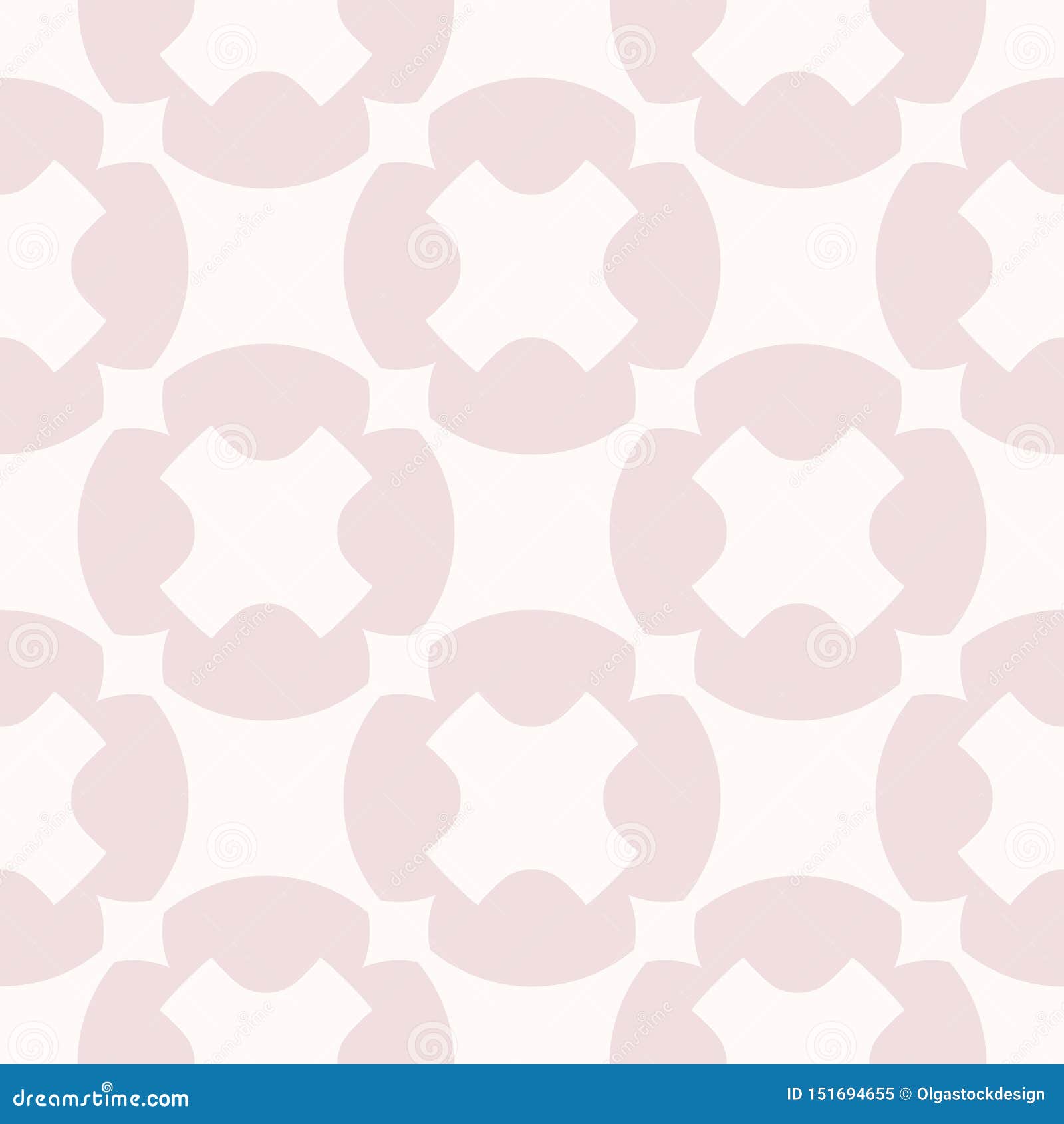 Vector Geometric Seamless Pattern. Simple Pink Texture with Big Crosses ...