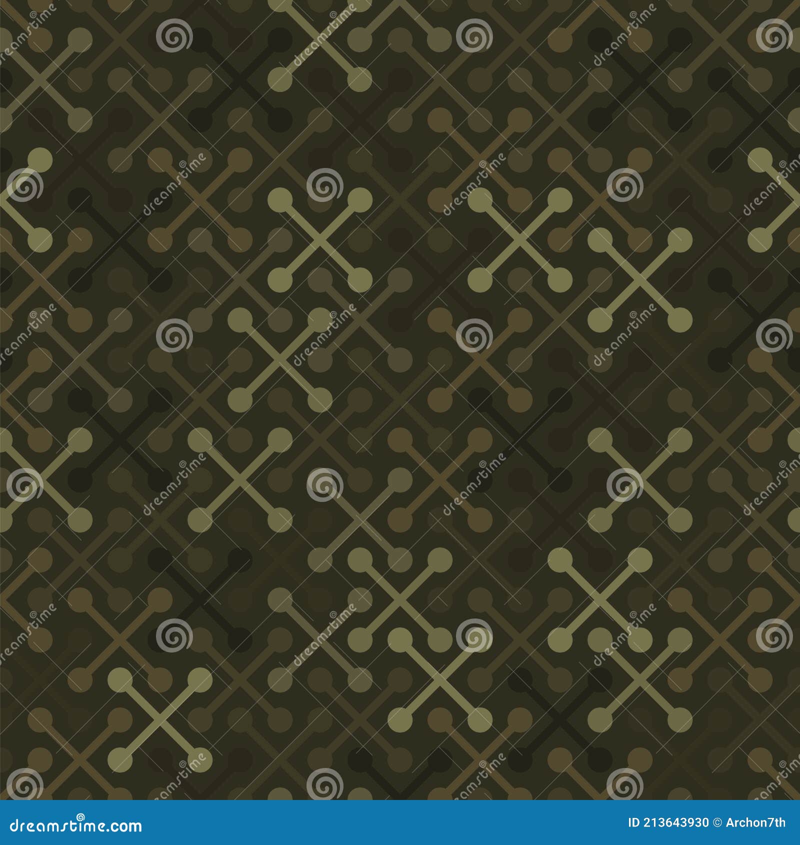 Vector Geometric Seamless Pattern with Simple Cross Shapes Silhouettes ...