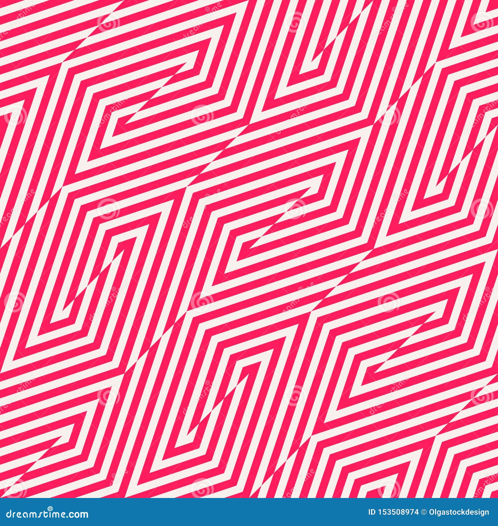 Vector Geometric Seamless Pattern with Stripes, Broken Lines, Chevron ...