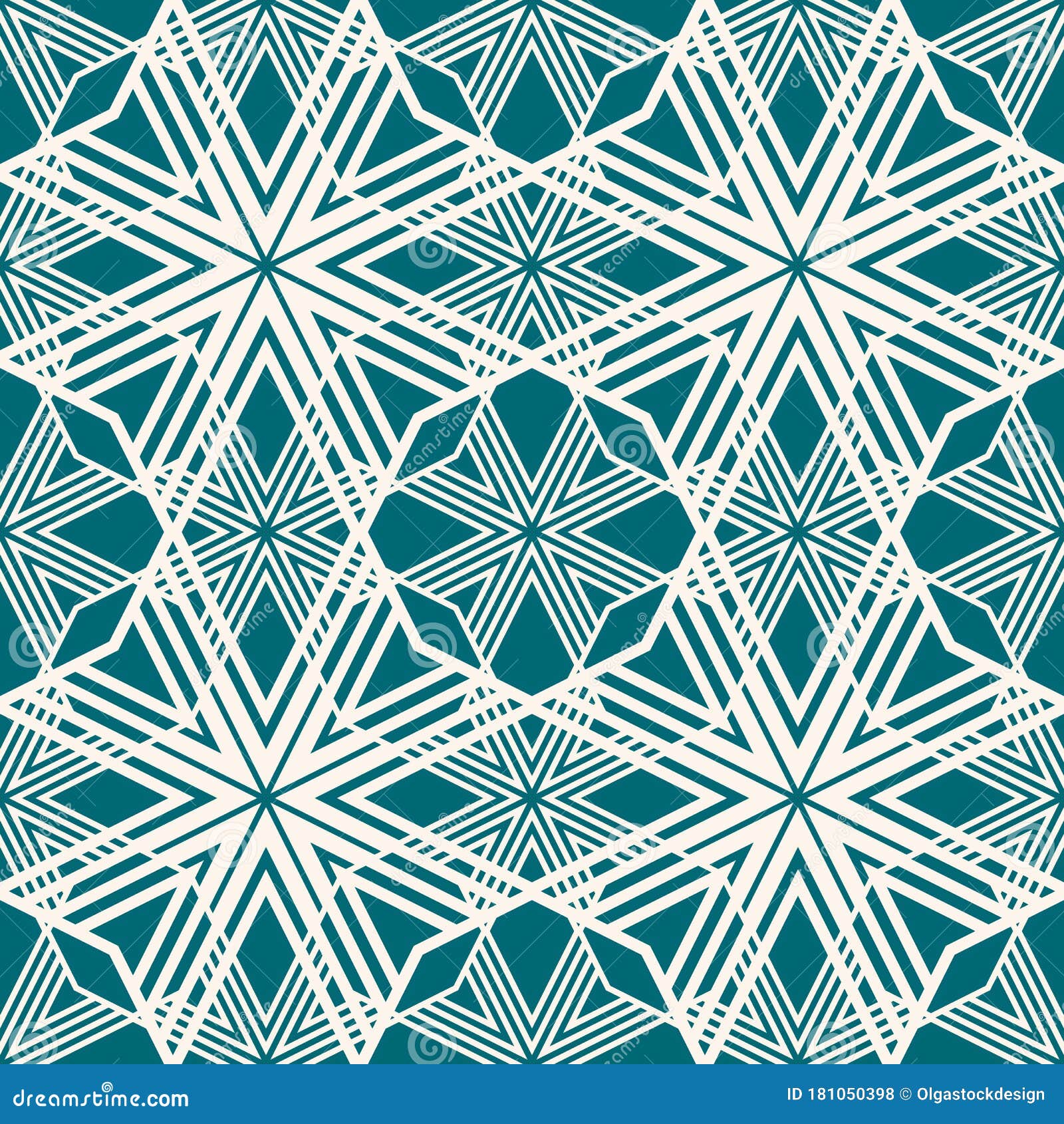 Vector Geometric Seamless Pattern with Stripes, Diagonal Lines, Grid ...