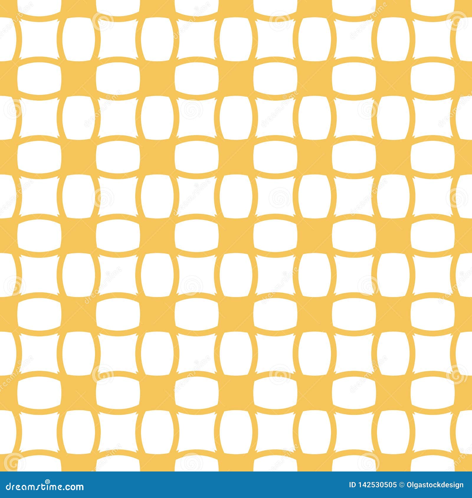 Vector Geometric Seamless Pattern. Yellow Abstract Texture with Square ...
