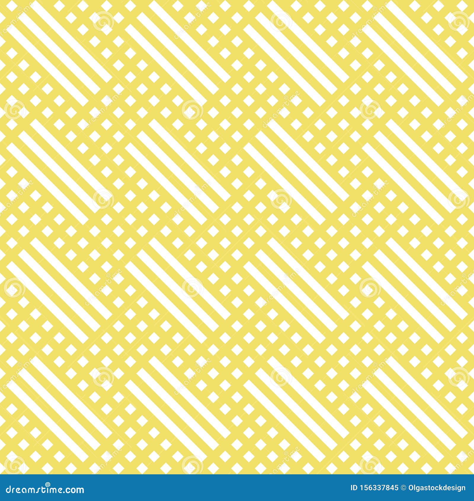 Vector Geometric Seamless Pattern. Yellow and White Texture with Lines ...
