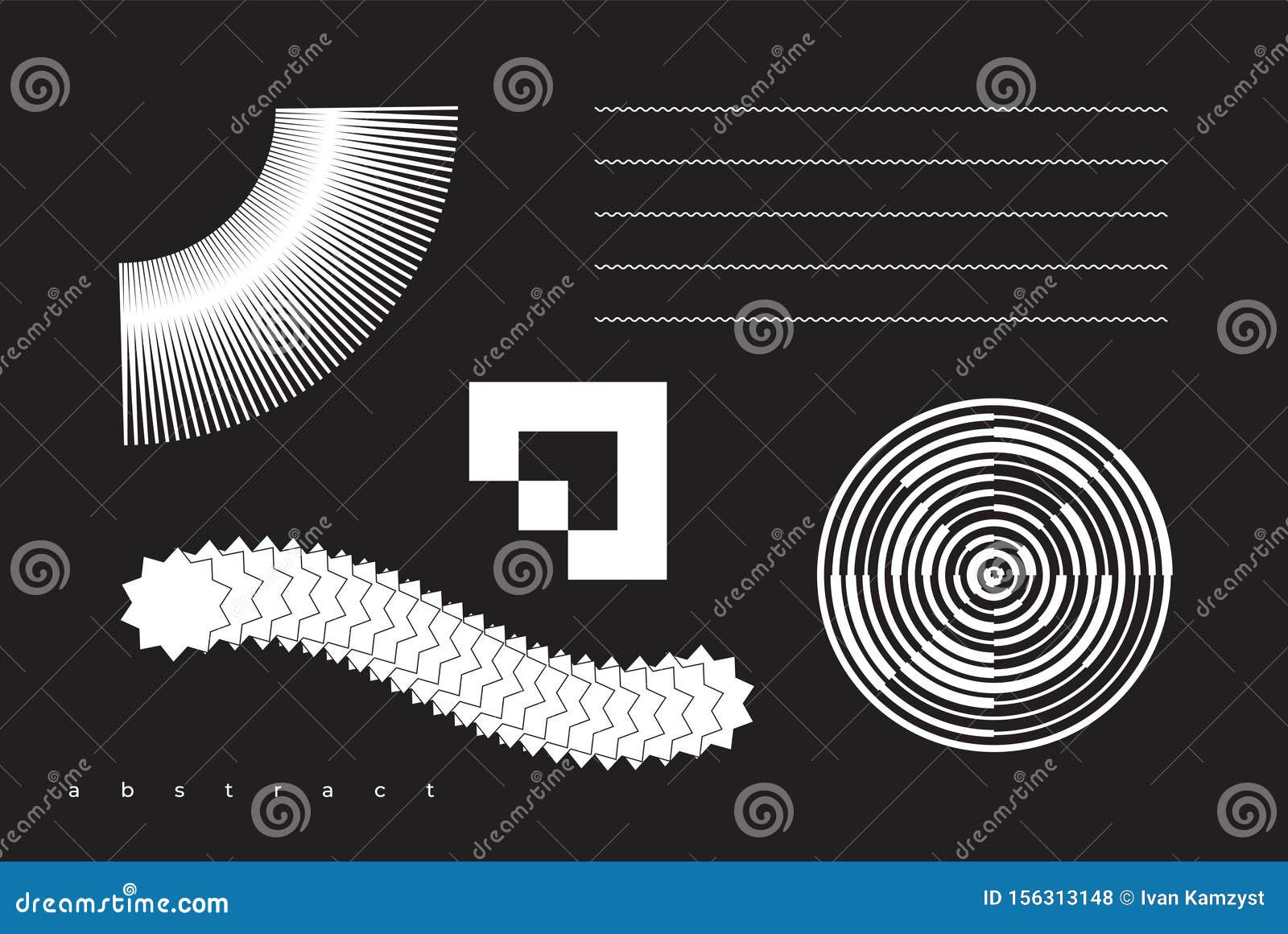 Vector Geometric Shapes Collection for Design Stock Vector ...