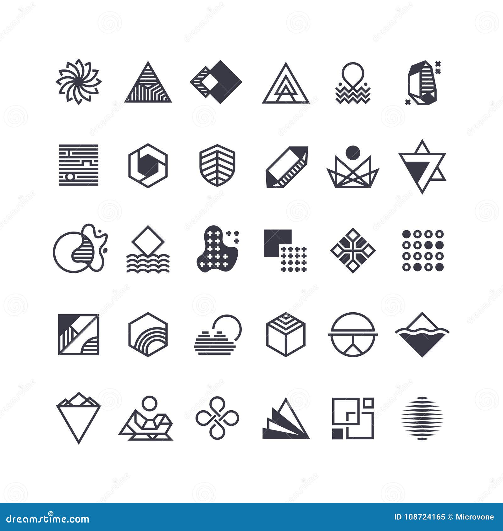 Vector Geometric Shapes and Symbols. Geometrical Logos Vector Set Stock ... Vector Geometric Shapes and Symbols. Geometrical Logos Vector Set Stock ...