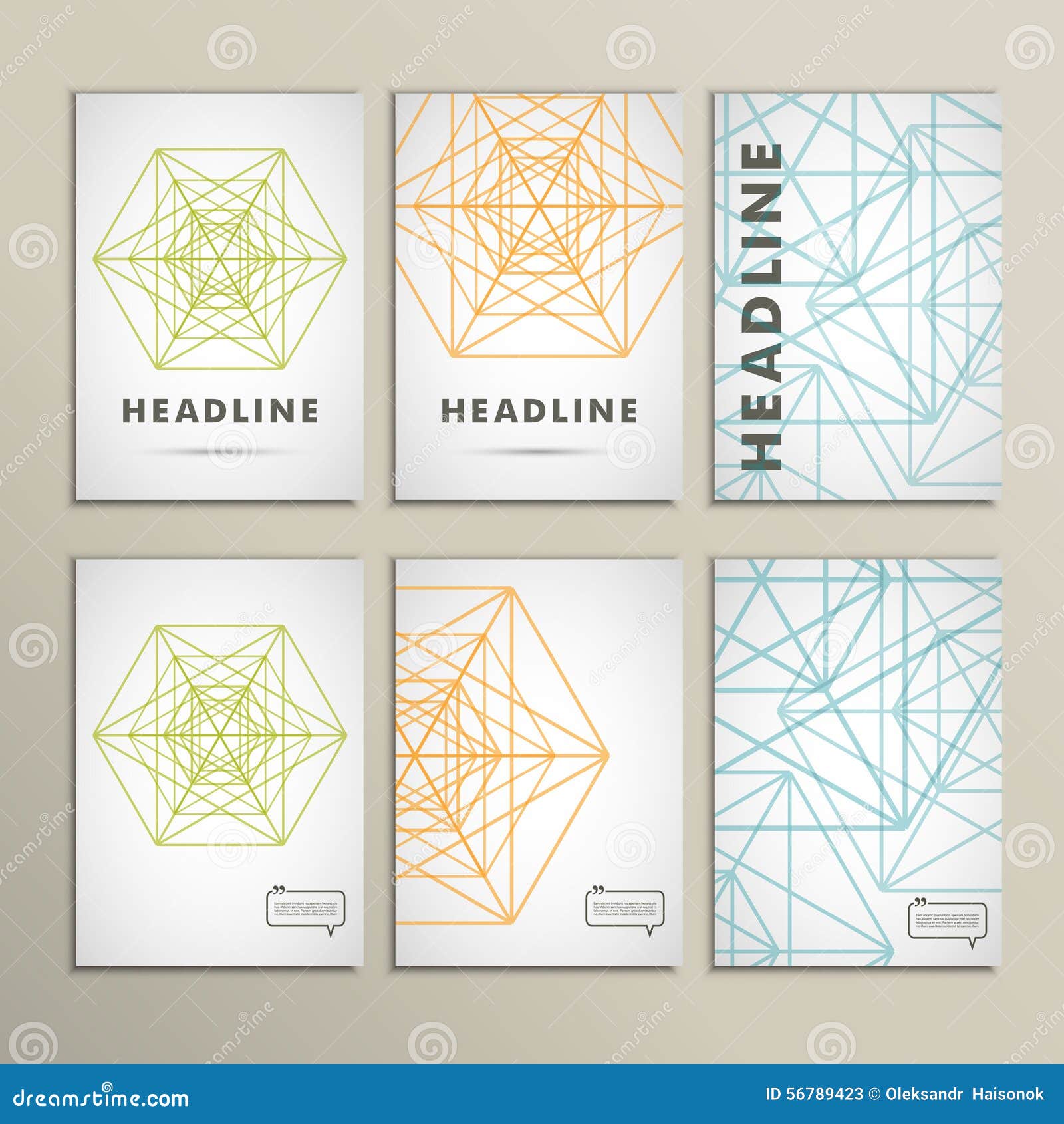 Vector Geometric Shapes on a White Background Stock Vector ...