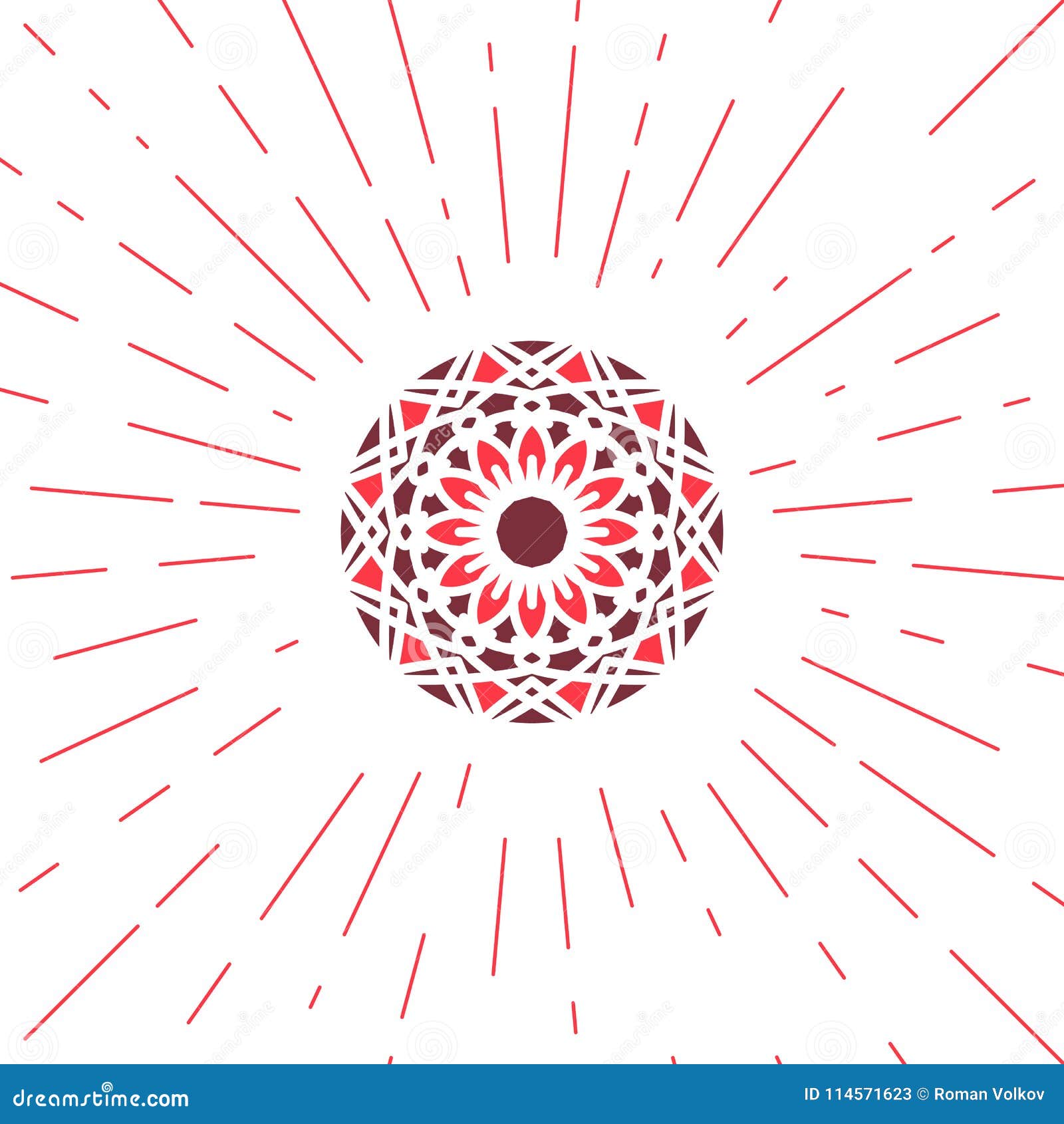 Vector Geometric Sun Emblem Stock Vector - Illustration of brand ...