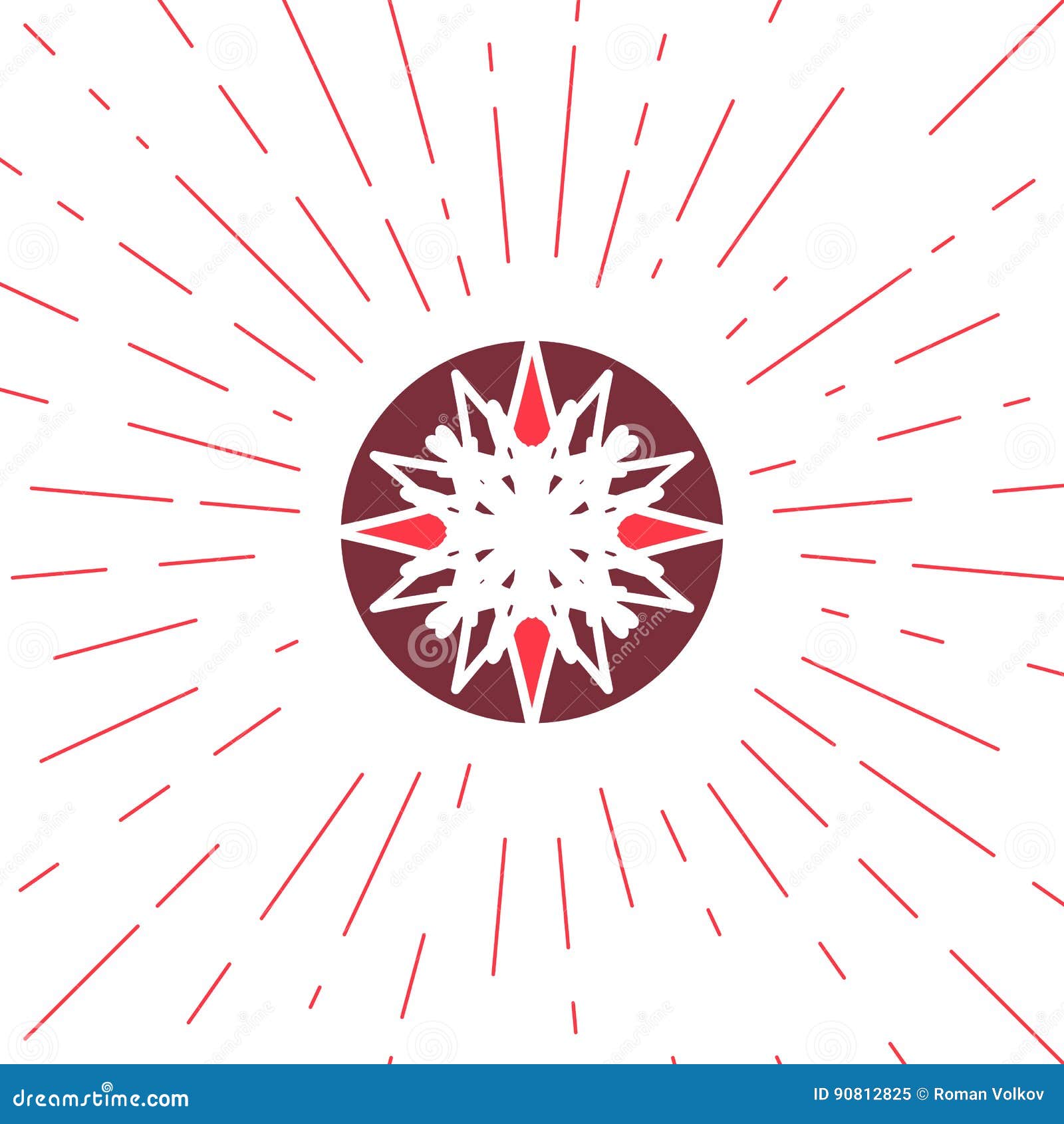 Vector Geometric Sun Emblem Stock Vector - Illustration of oriental ...