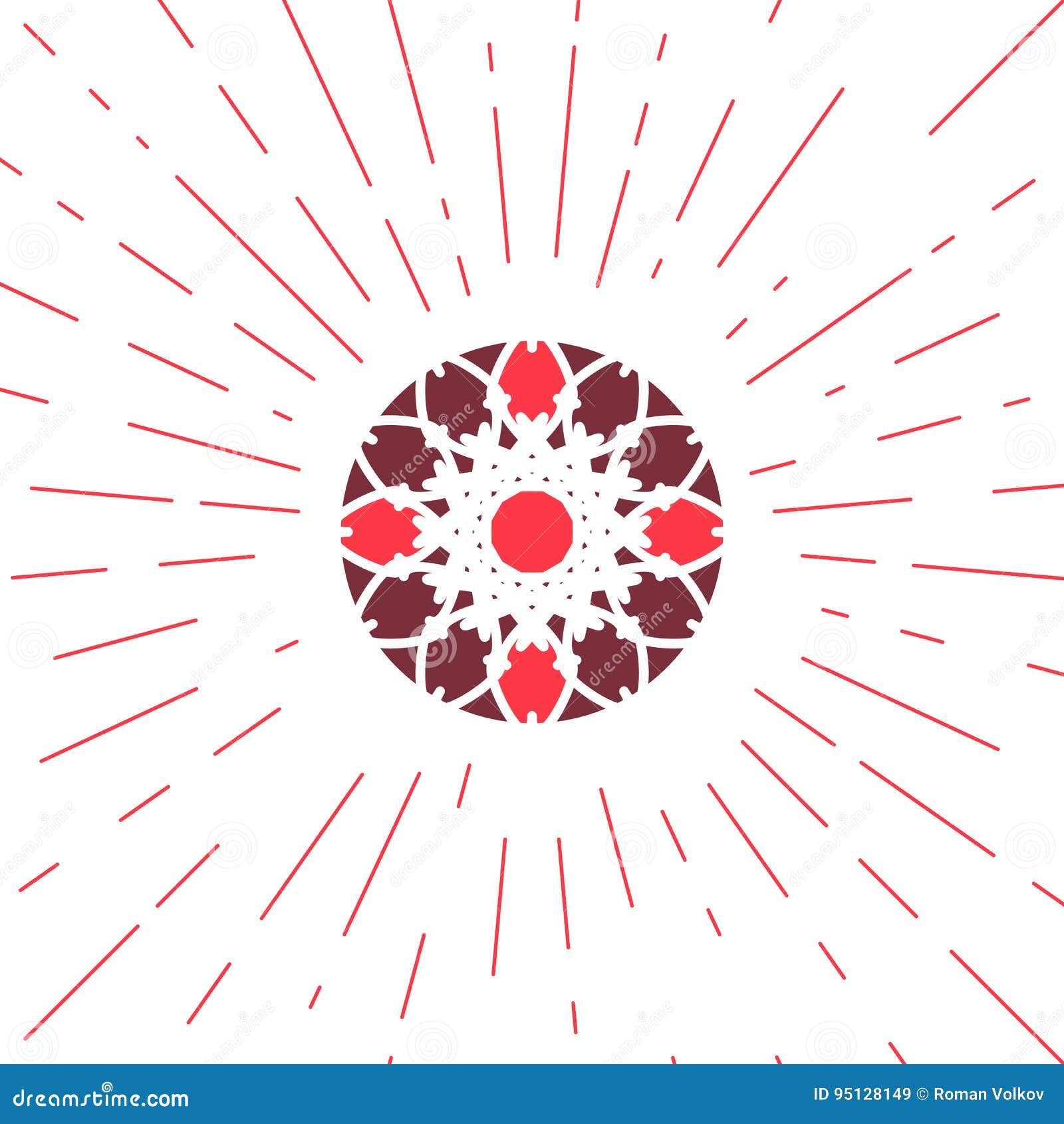 Vector Geometric Sun Emblem Stock Vector - Illustration of chinese ...