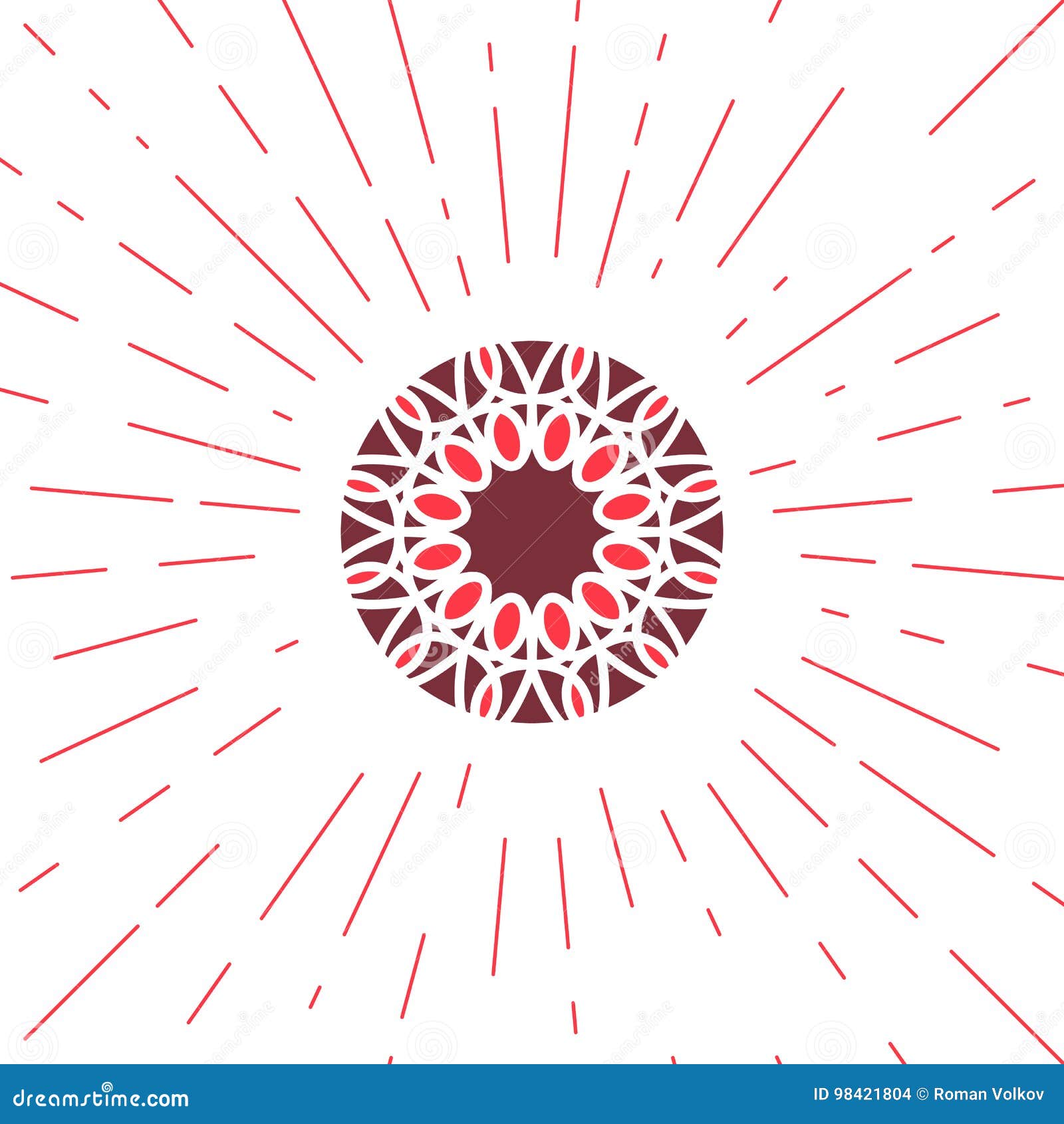 Vector Geometric Sun Emblem Stock Vector - Illustration of geometry ...