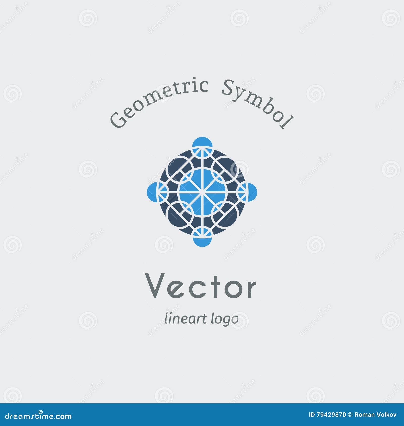 Vector geometric symbol stock vector. Illustration of logo - 79429870