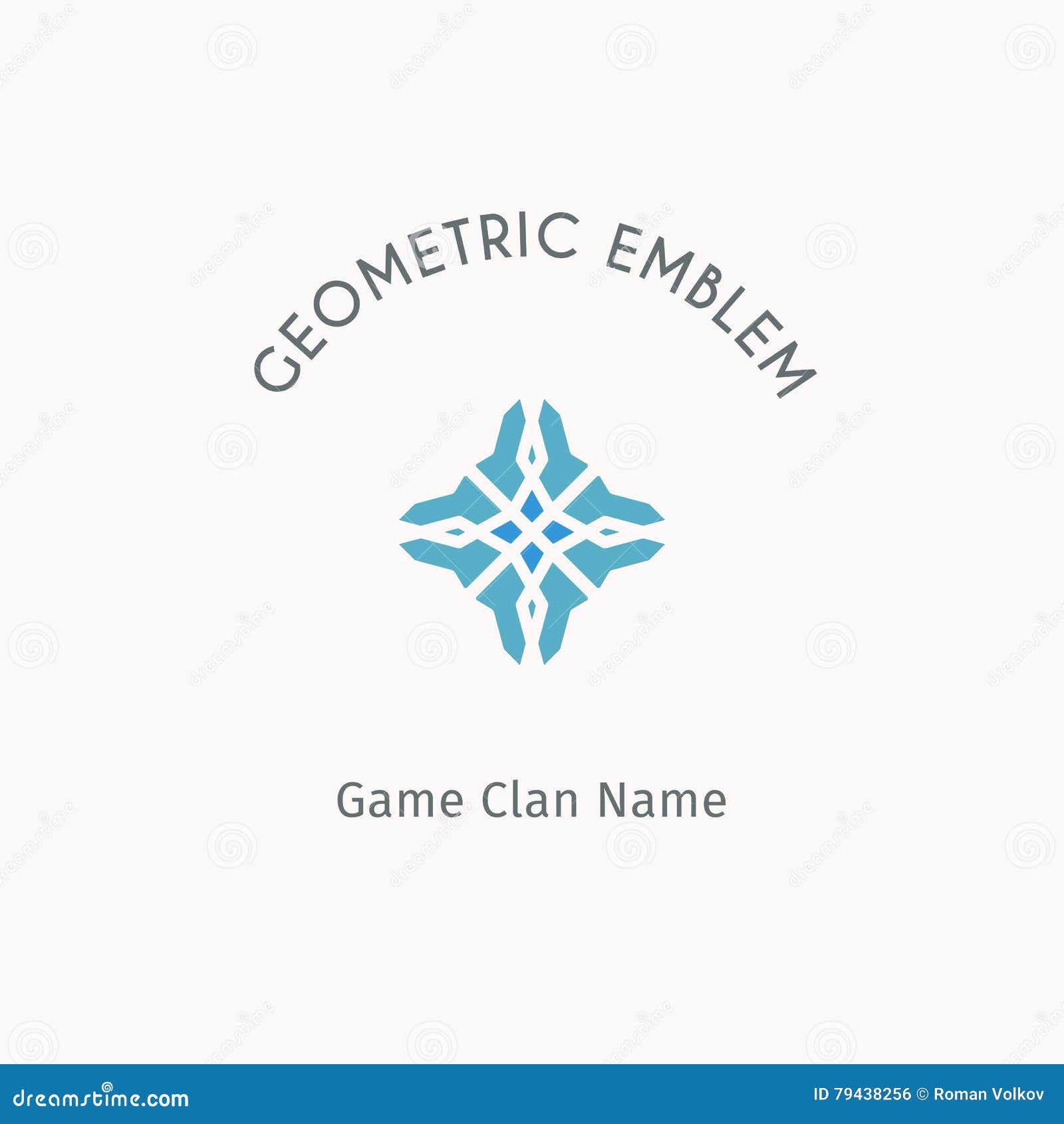 Vector geometric symbol stock vector. Illustration of geometry - 79438256