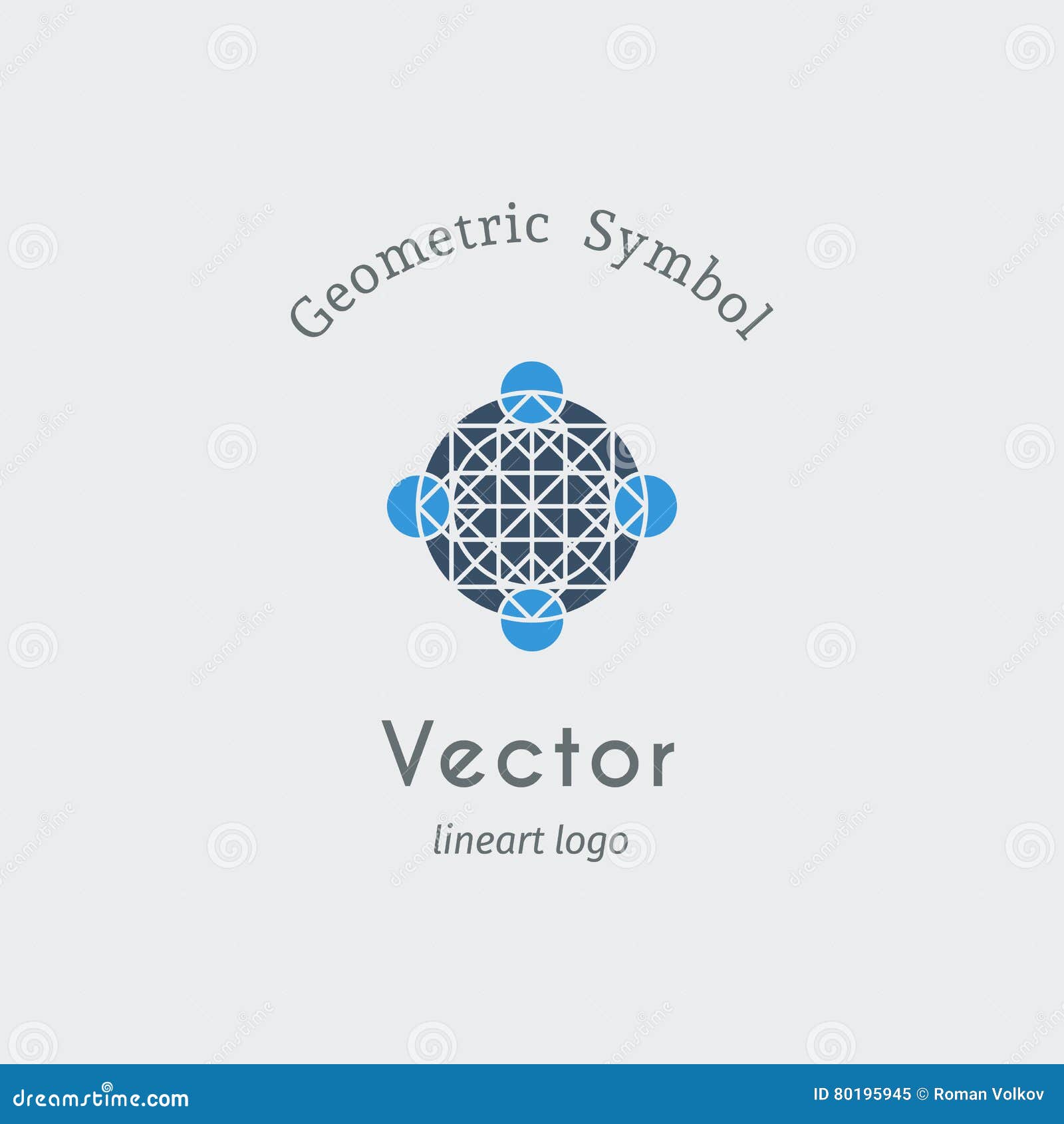 Vector geometric symbol stock vector. Illustration of abstract - 80195945