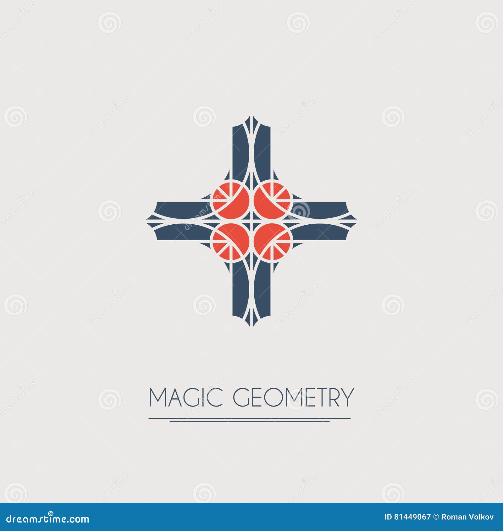 Vector geometric symbol stock vector. Illustration of icon - 81449067