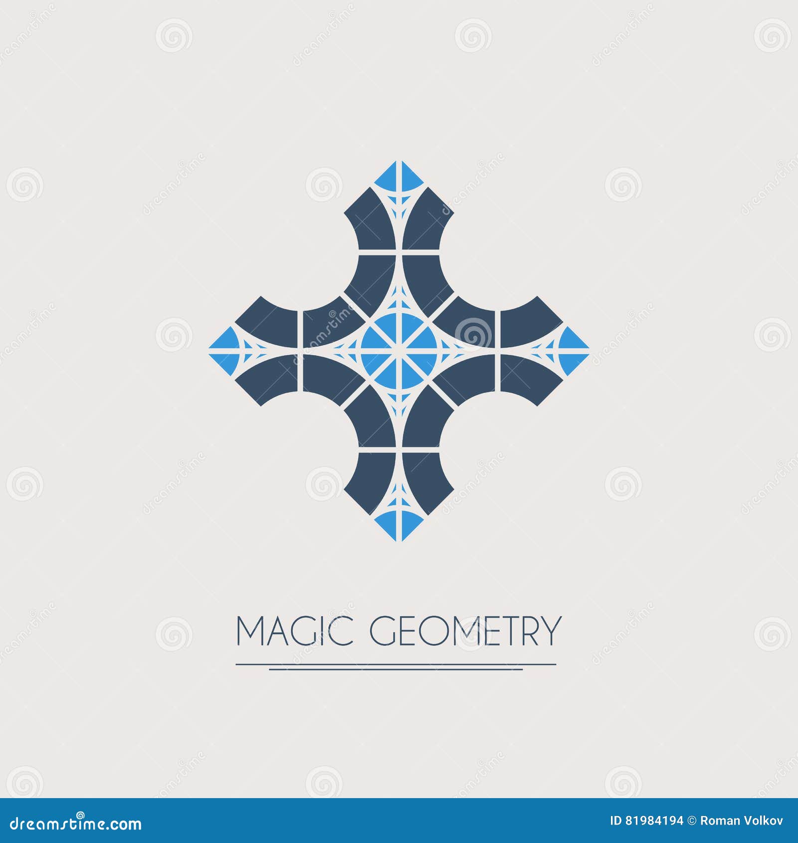 Vector geometric symbol stock vector. Illustration of headline - 81984194