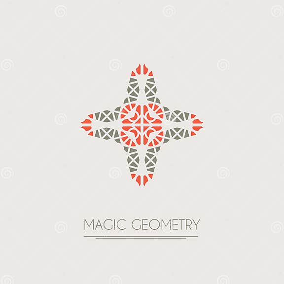 Vector geometric symbol stock vector. Illustration of pictogram - 83148245