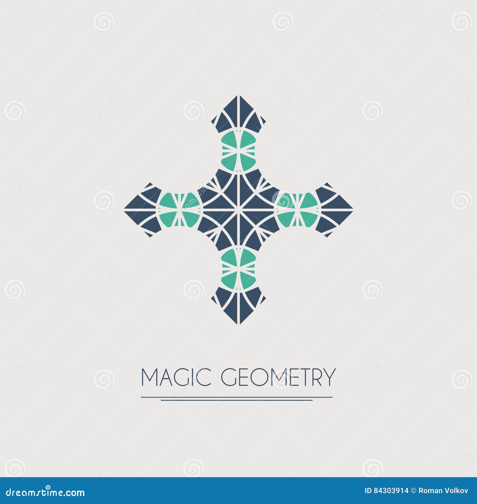 Vector geometric symbol stock vector. Illustration of headline - 84303914