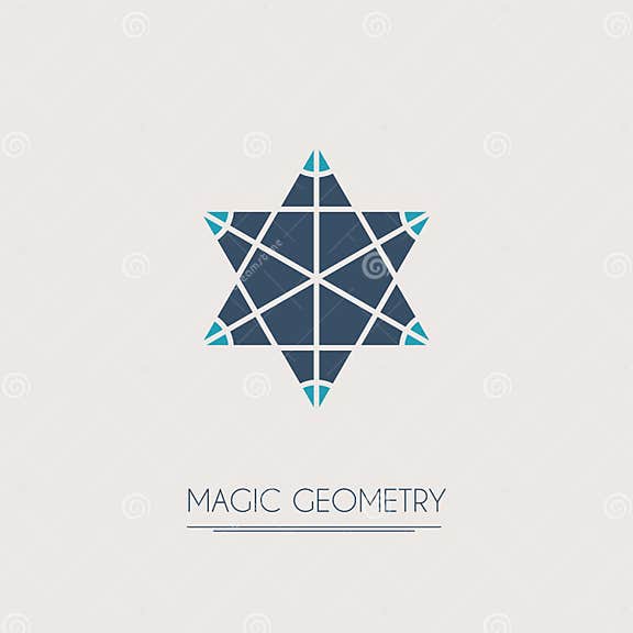 Vector geometric symbol stock vector. Illustration of element - 84709784