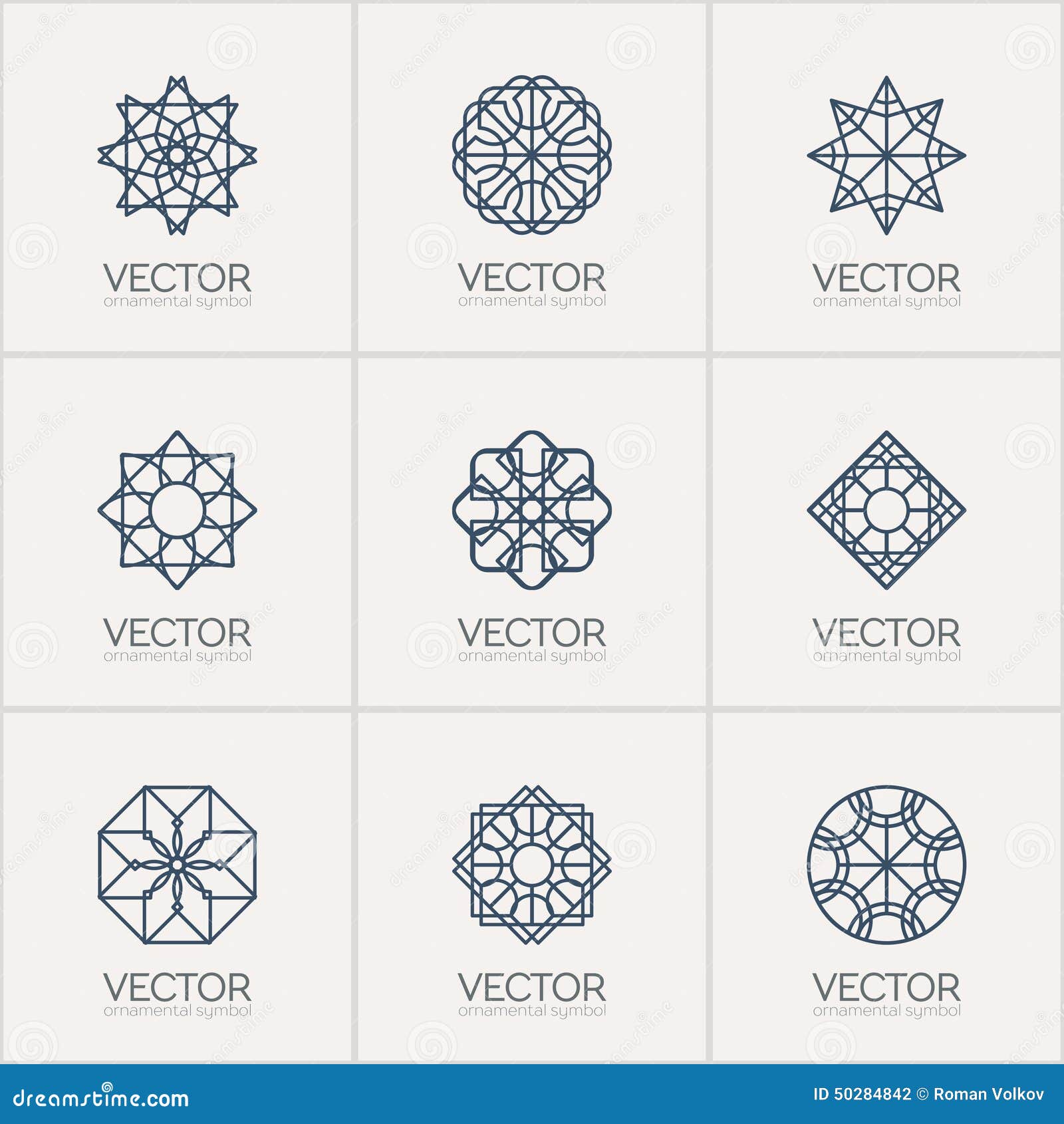 Vector geometric symbols stock vector. Illustration of fabric - 50284842