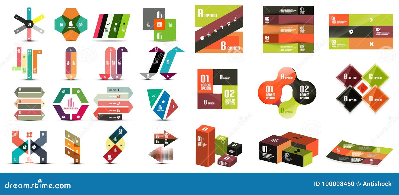 Vector geometric templates stock vector. Illustration of annual - 100098450