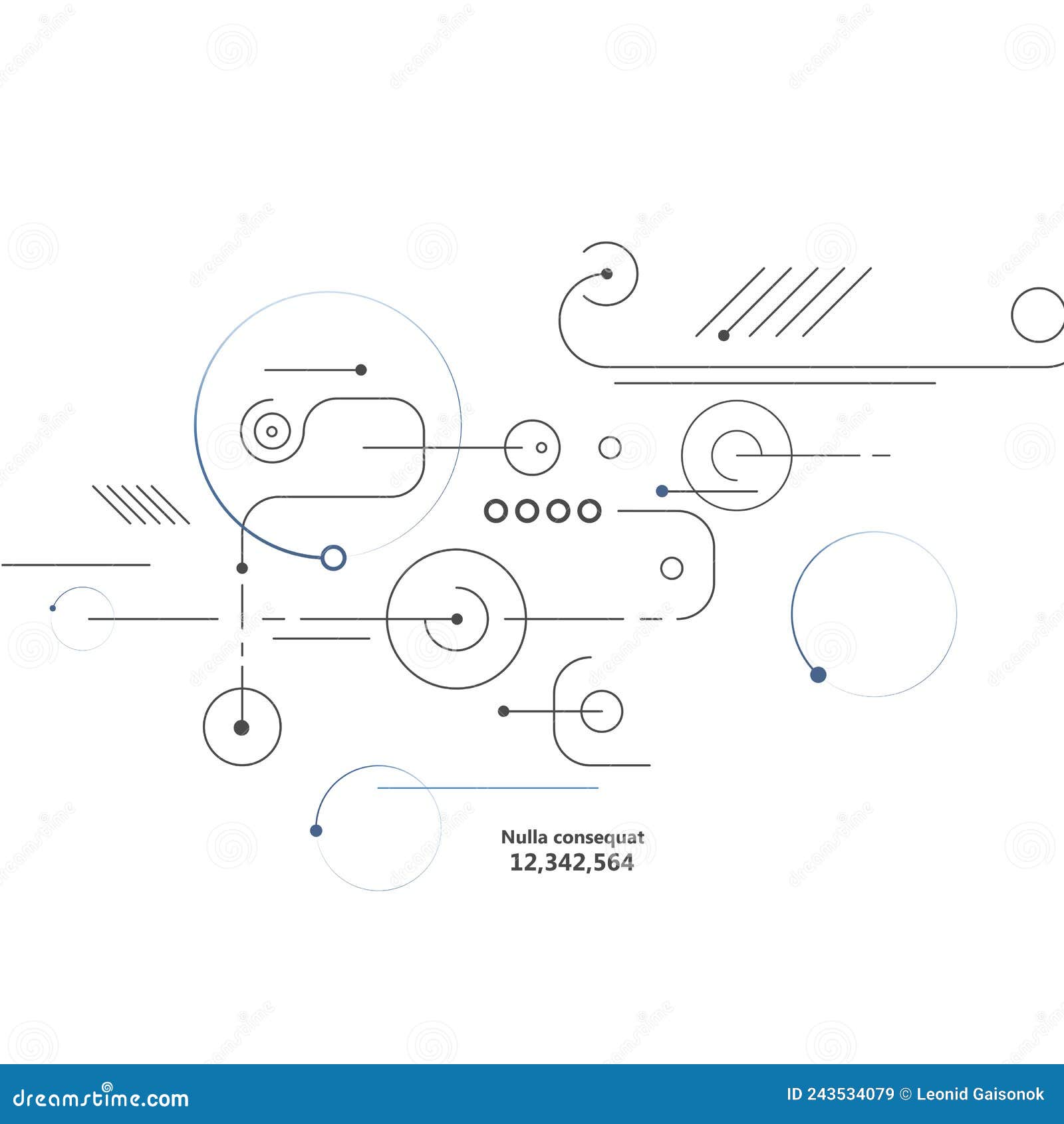 Vector Geometric Textured Pattern. Round Shapes with Lines and Dots for ...