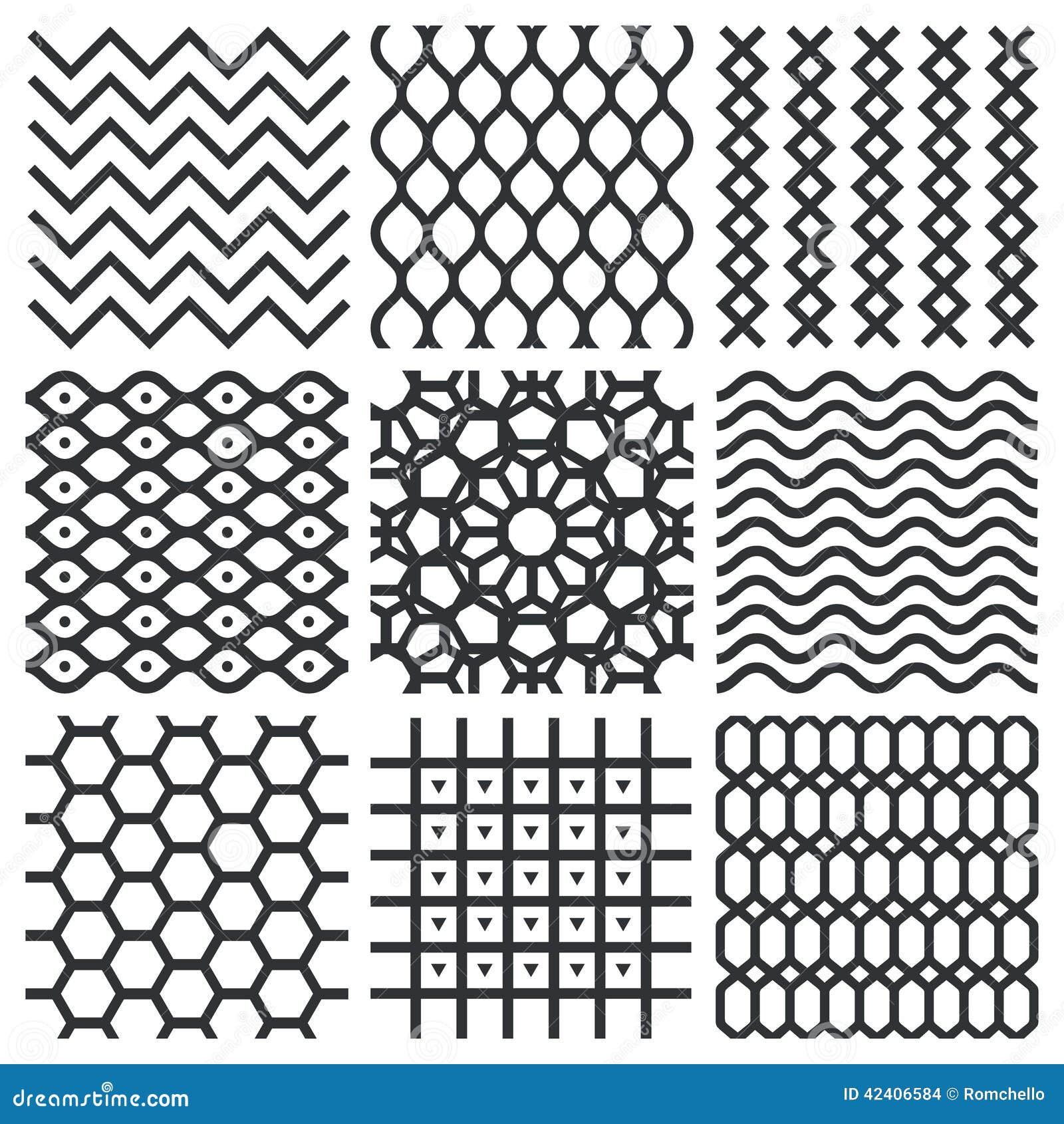 Vector geometric textures stock illustration. Illustration of multi ...