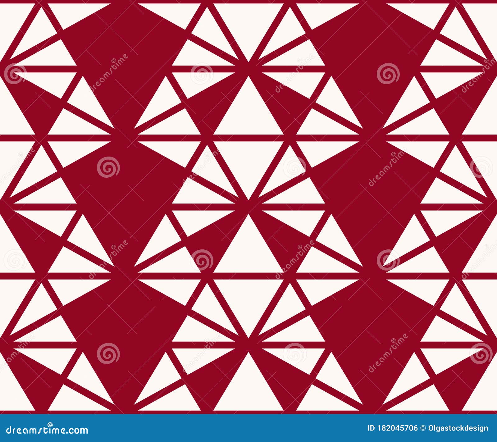 Vector Geometric Triangles Pattern. Elegant Burgundy and White Seamless ...