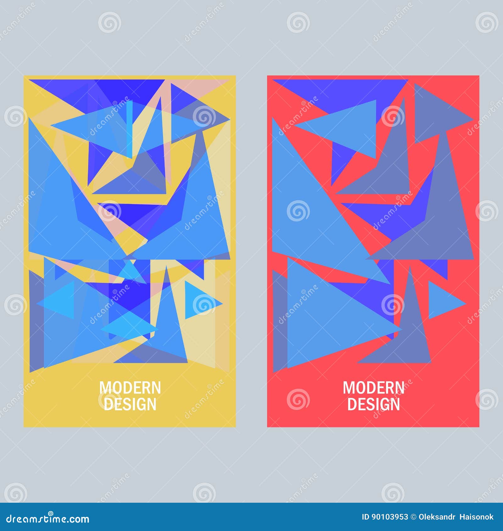 Vector Geometric Triangular Design Style Stock Vector - Illustration of ...