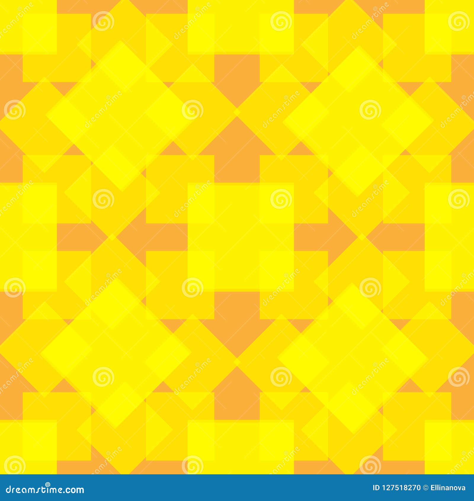 Vector Geometric Yellow Seamless Pattern Stock Vector - Illustration of ...