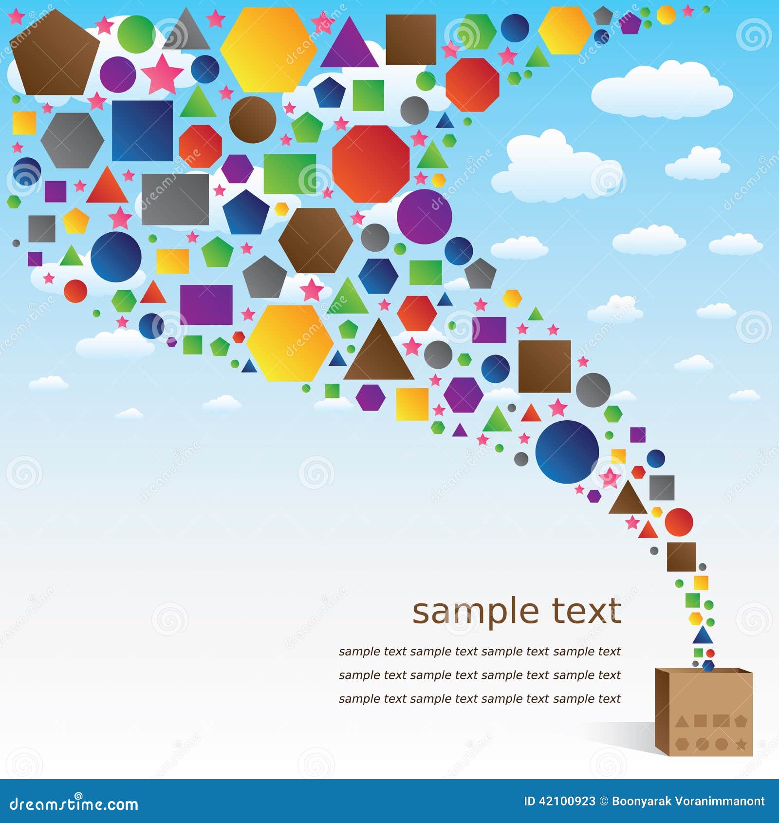 Vector Geometry Out of the Box. Stock Vector - Illustration of algebra ...