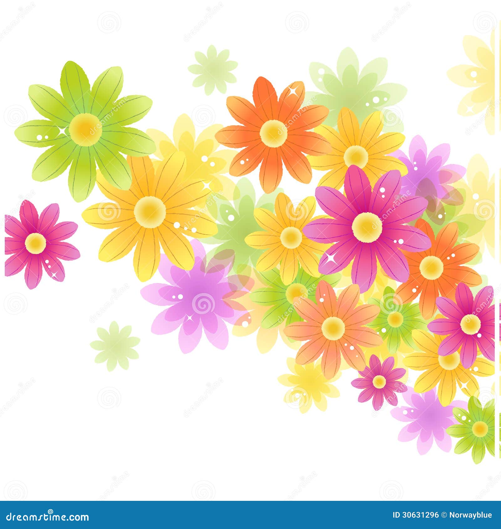 Gerbera Flower Digital Illustration | CartoonDealer.com #6396511