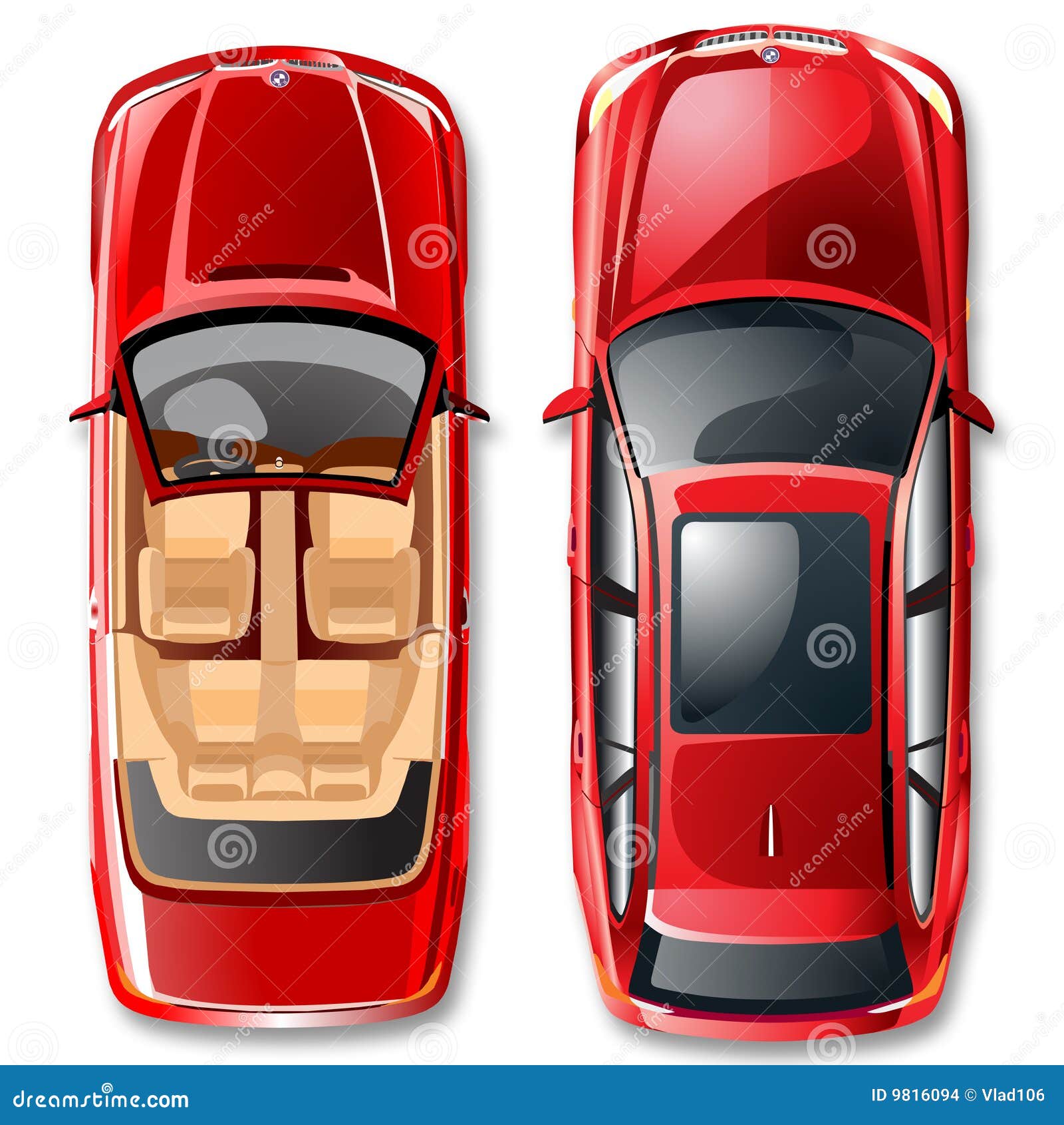 Vector german cars. stock vector. Illustration of cabriolet - 9816094