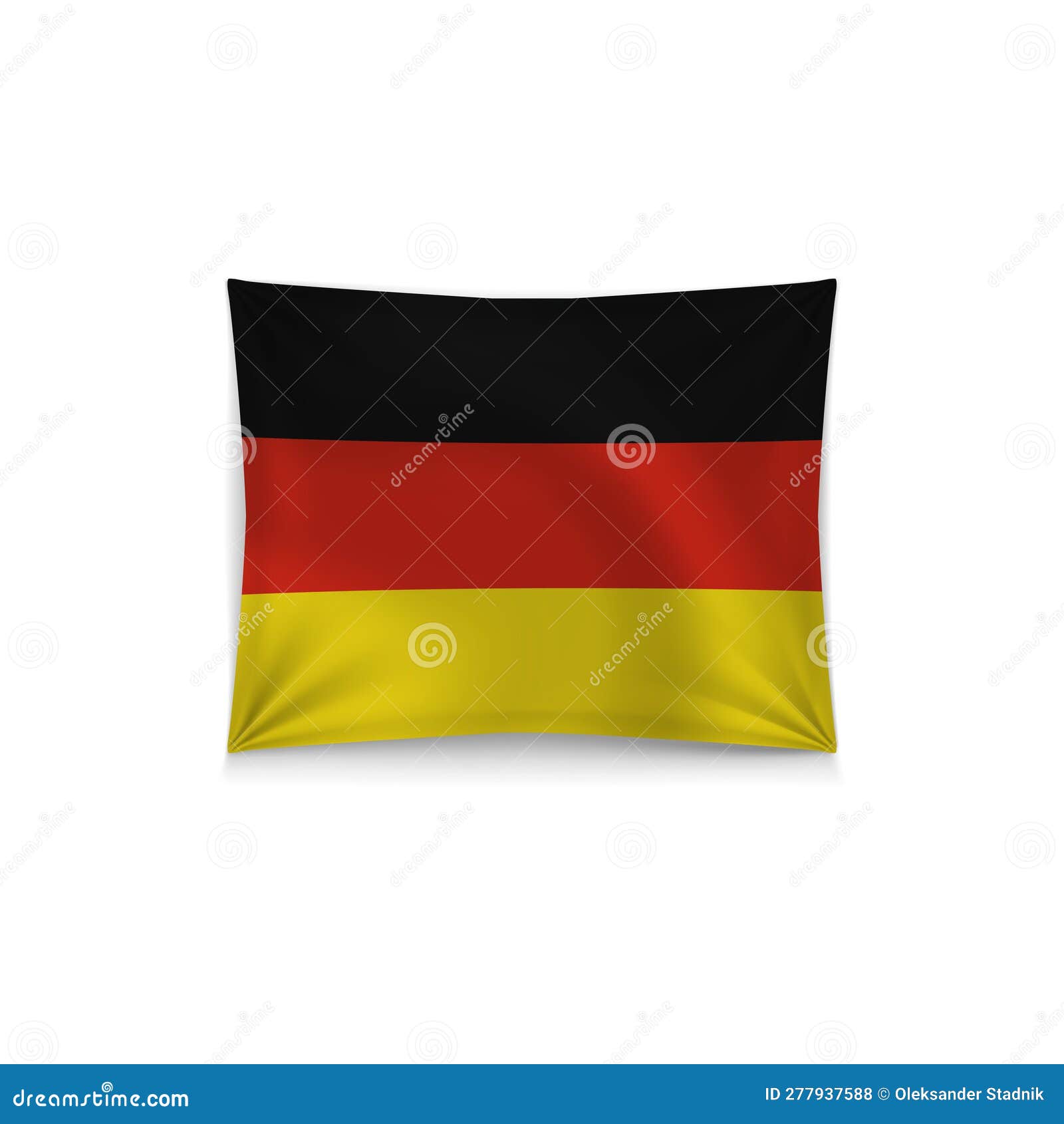 Realistic Vector Germany Wave Flag Stock Vector - Illustration of ...