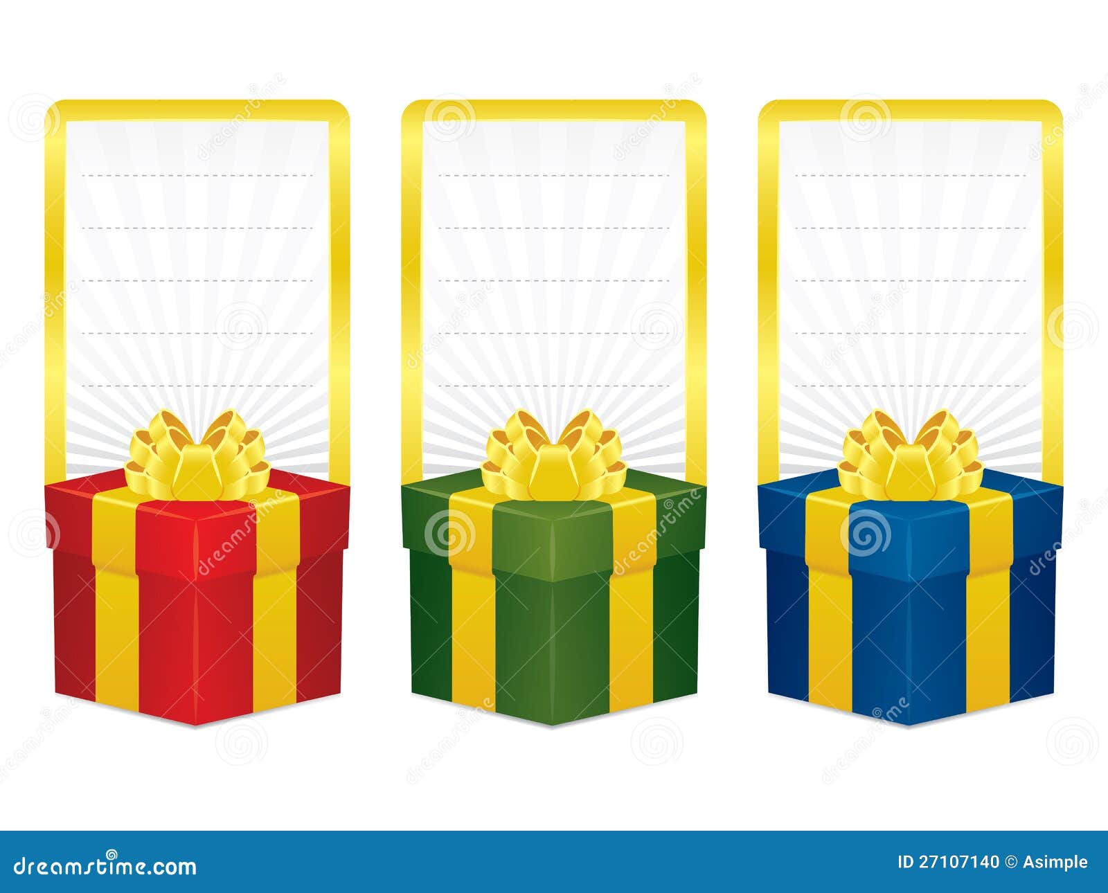 Vector gift box banners stock vector. Illustration of frame - 27107140