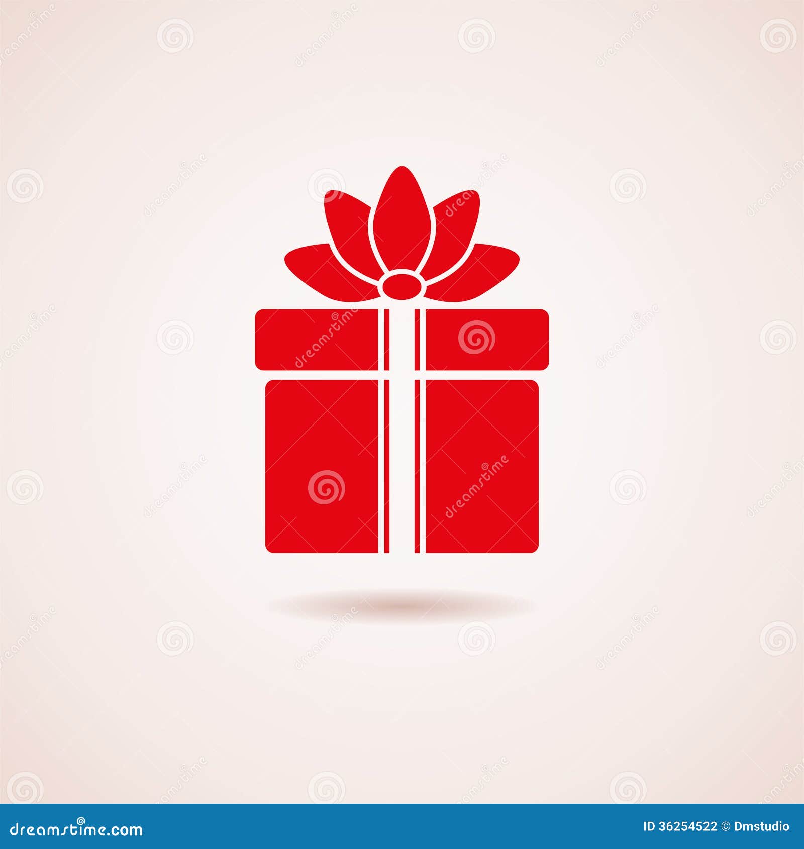 Vector gift box icon stock vector. Illustration of line - 36254522