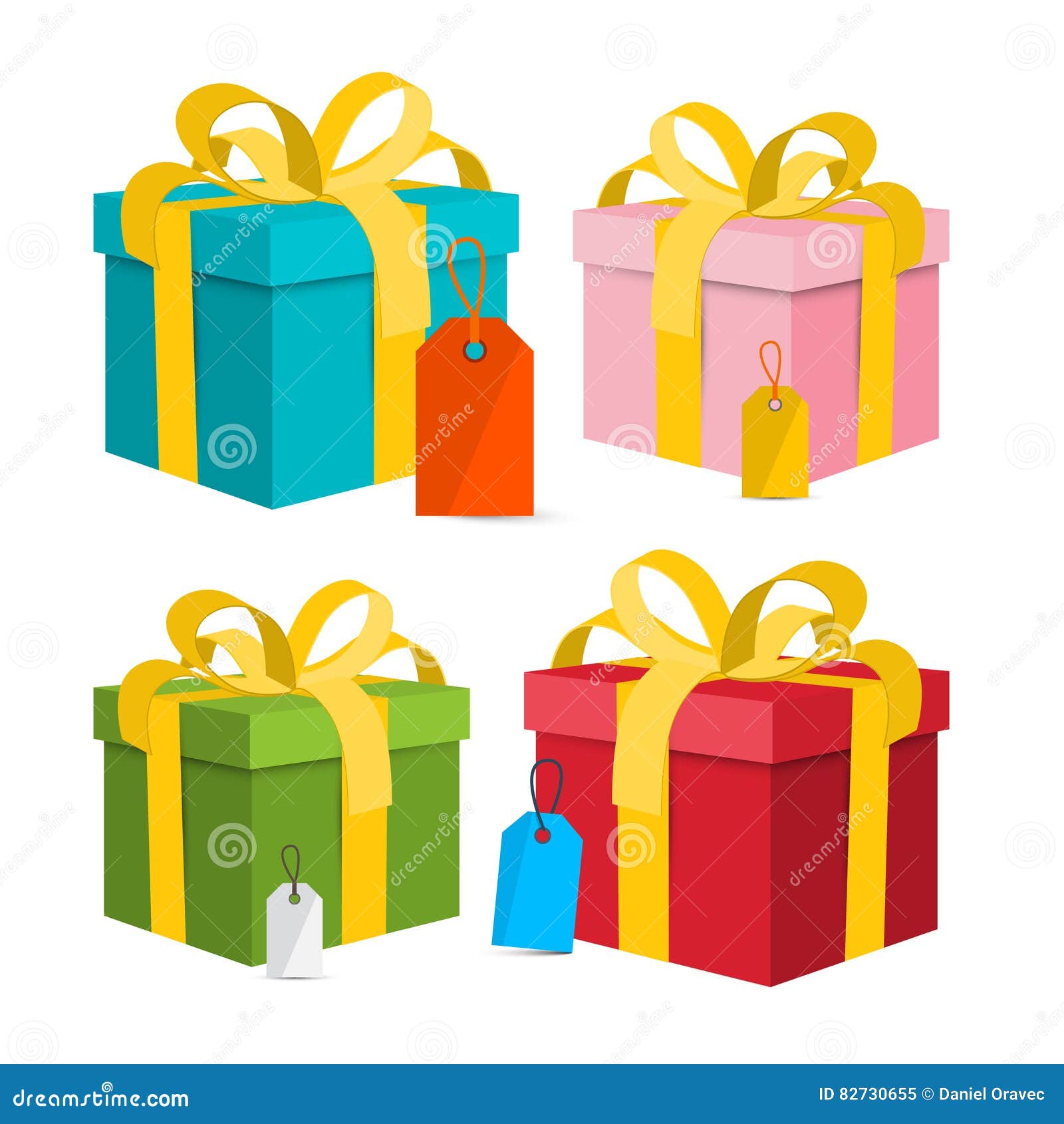 Vector Gift Box - Present Box Illustration. Stock Illustration ...
