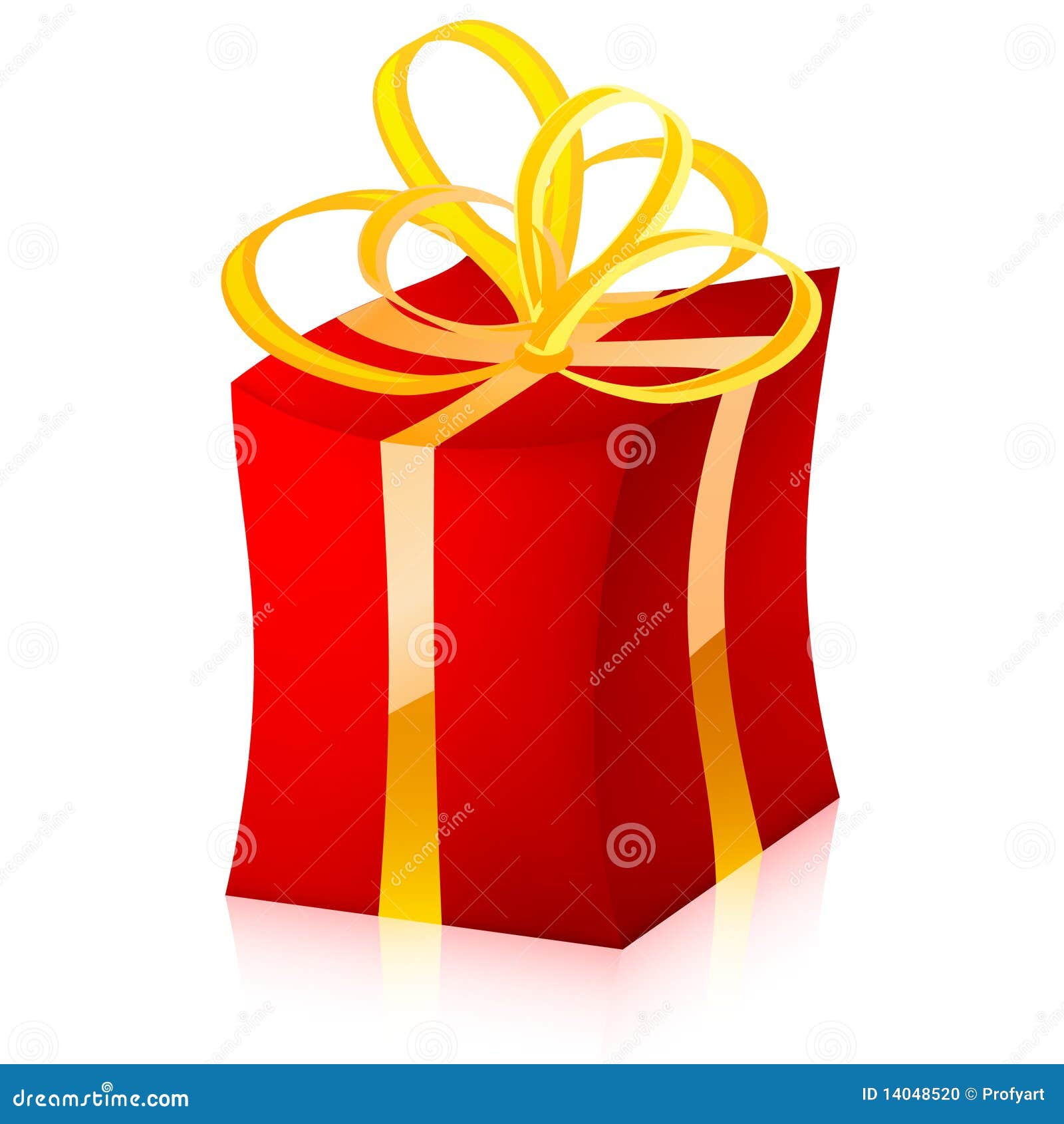 Vector Gift Box (red Version) Stock Vector - Illustration of valentine ...