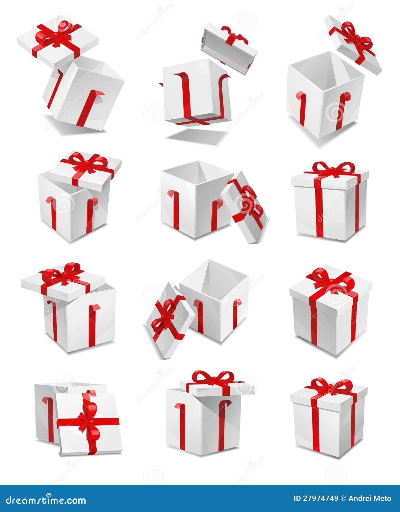 Vector gift box set stock vector. Illustration of gift - 27974749
